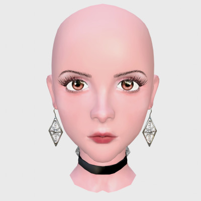 Pretty Female Head v7128 - 3D Model by nickianimations