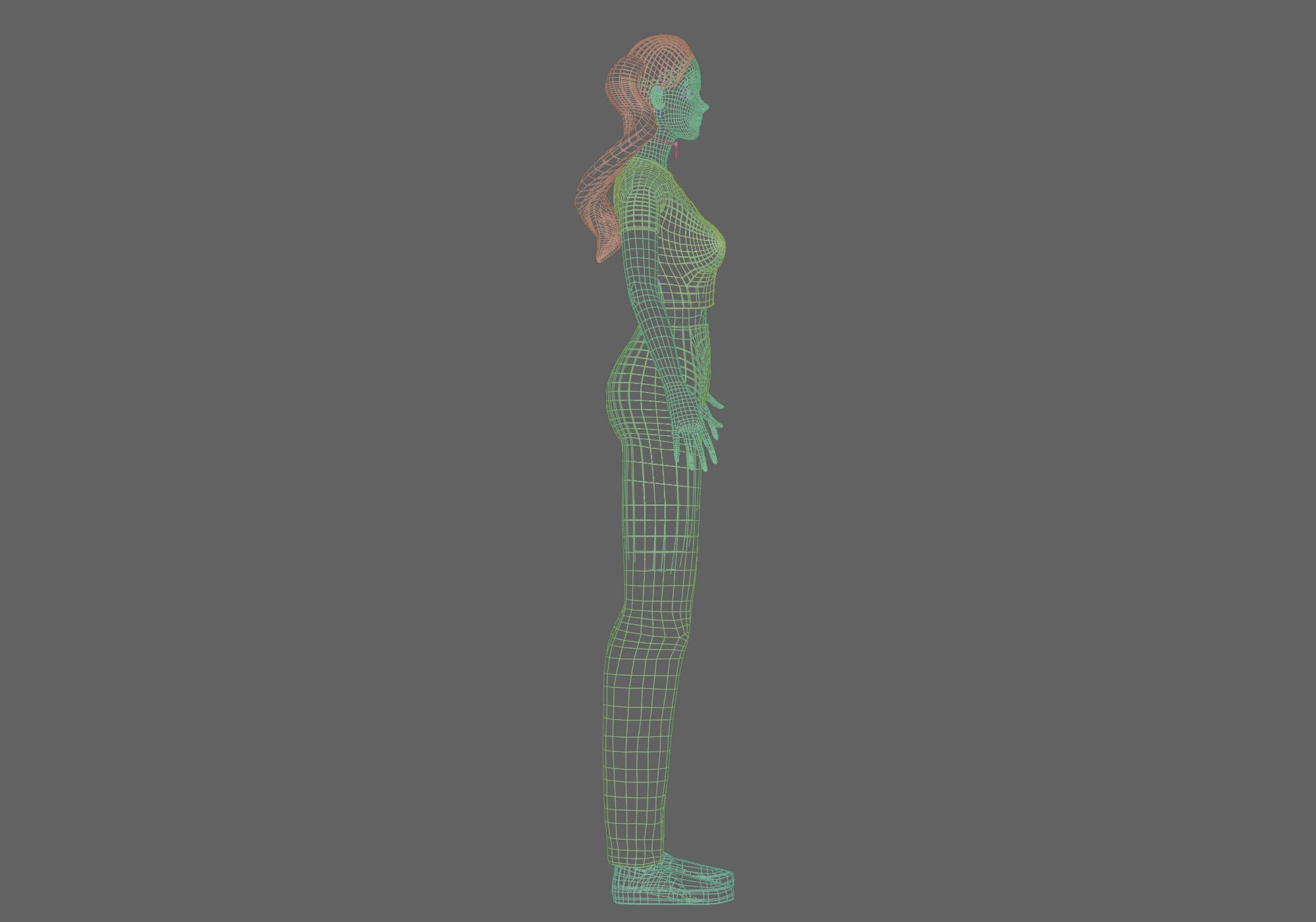 Pretty Standard Woman V24173 - 3D Model by nickianimations