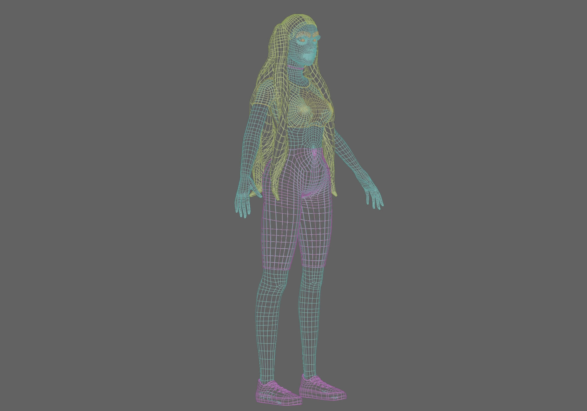 Pretty Standard Woman V27456 - 3D Model by nickianimations