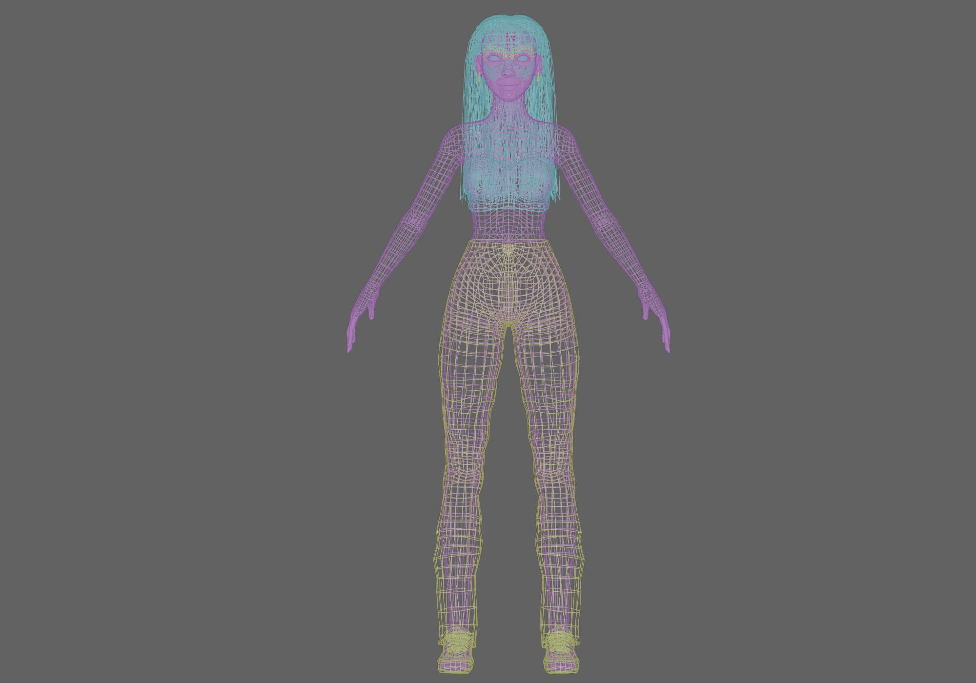Pretty Standard Woman V28427 - 3D Model by nickianimations