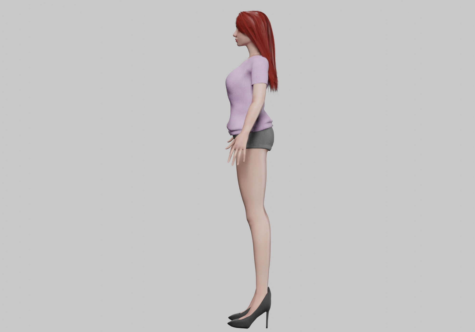 Pretty Standard Woman V30346 - 3D Model by nickianimations