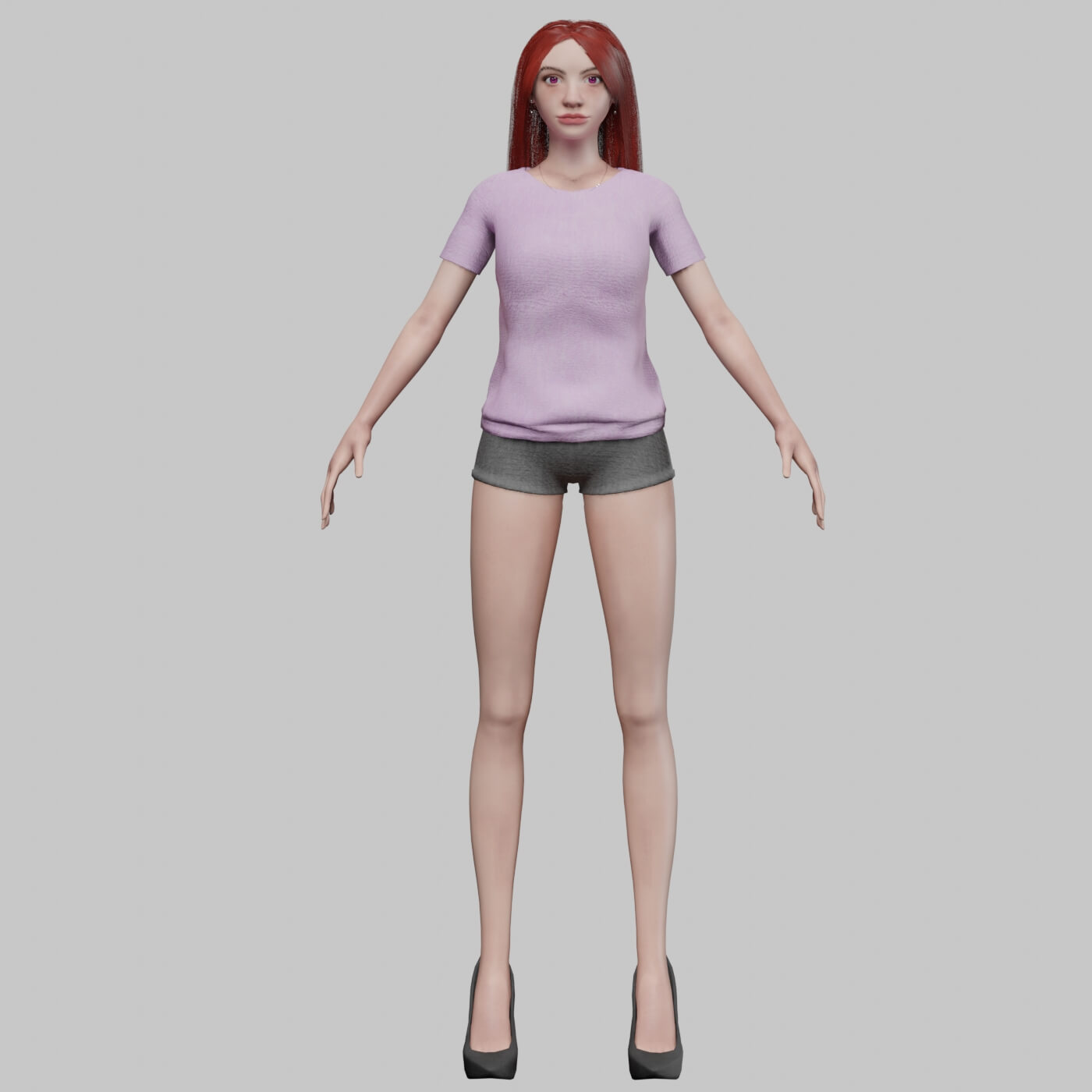 Pretty Standard Woman V30346 - 3D Model by nickianimations