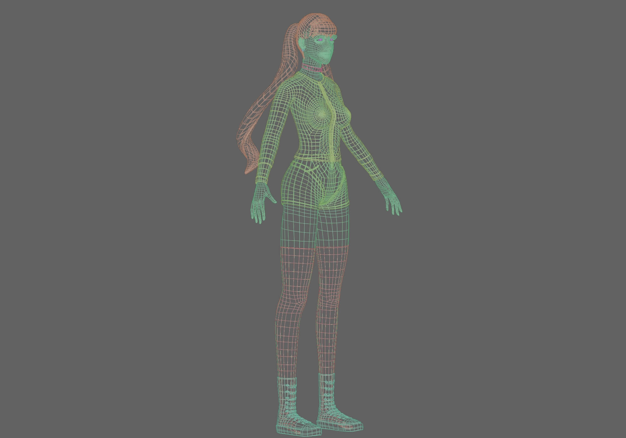 Pretty Standard Woman V30546 - 3D Model by nickianimations