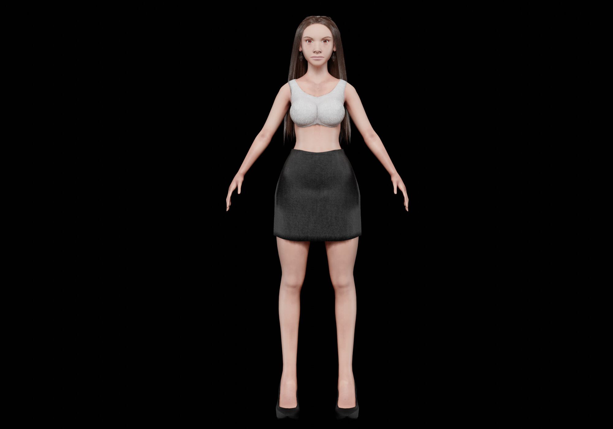 Pretty Standard Woman V30786 - 3D Model by nickianimations