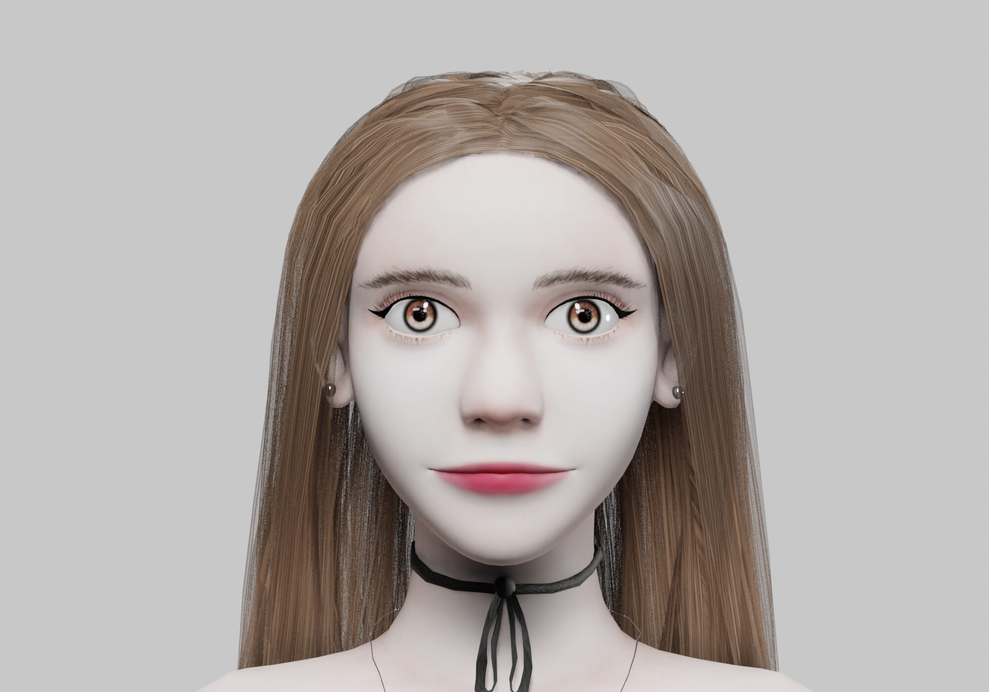 Pretty Stylized Woman V31424 - 3D Model by nickianimations