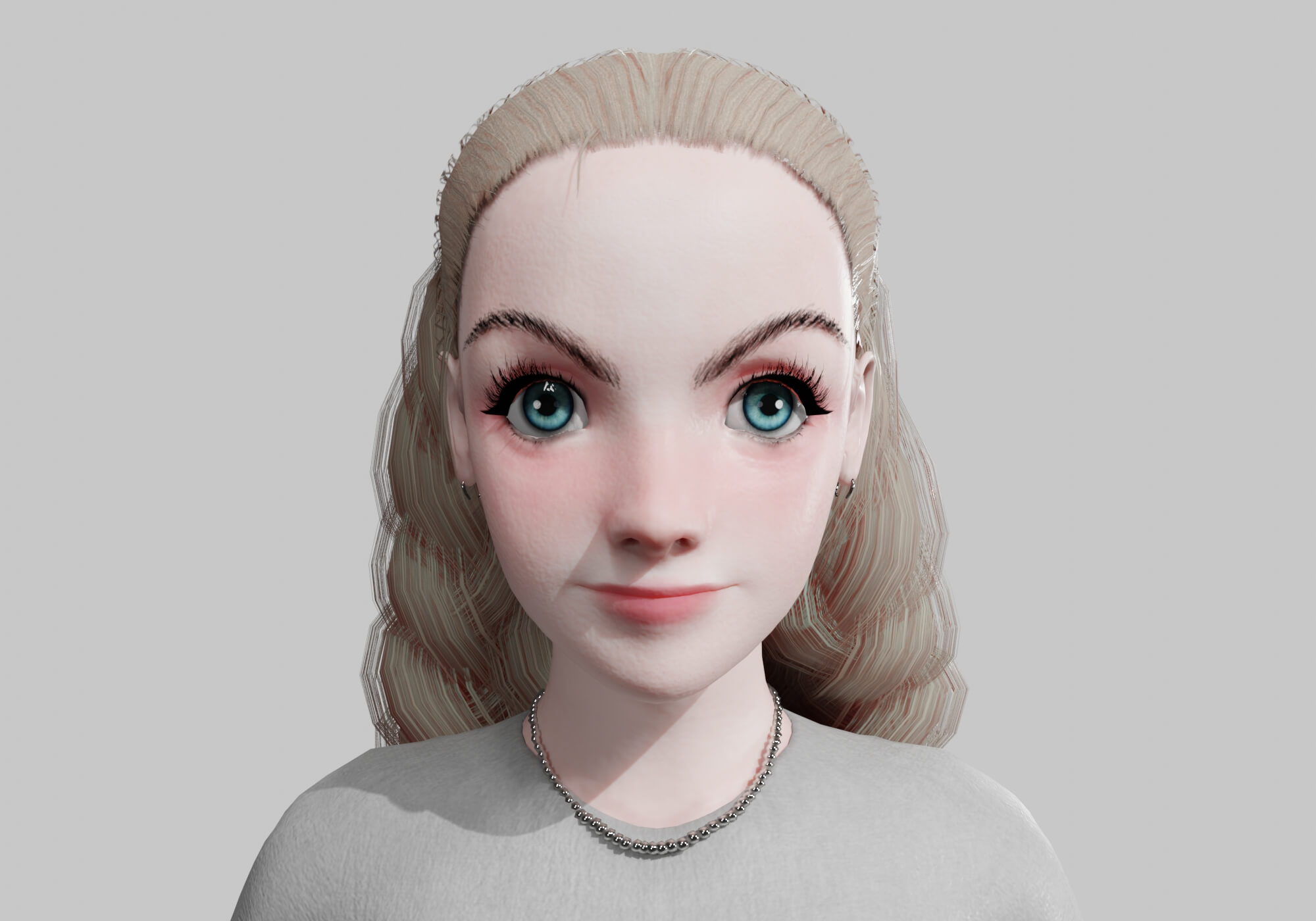 Pretty Stylized Woman V32182 - 3D Model by nickianimations