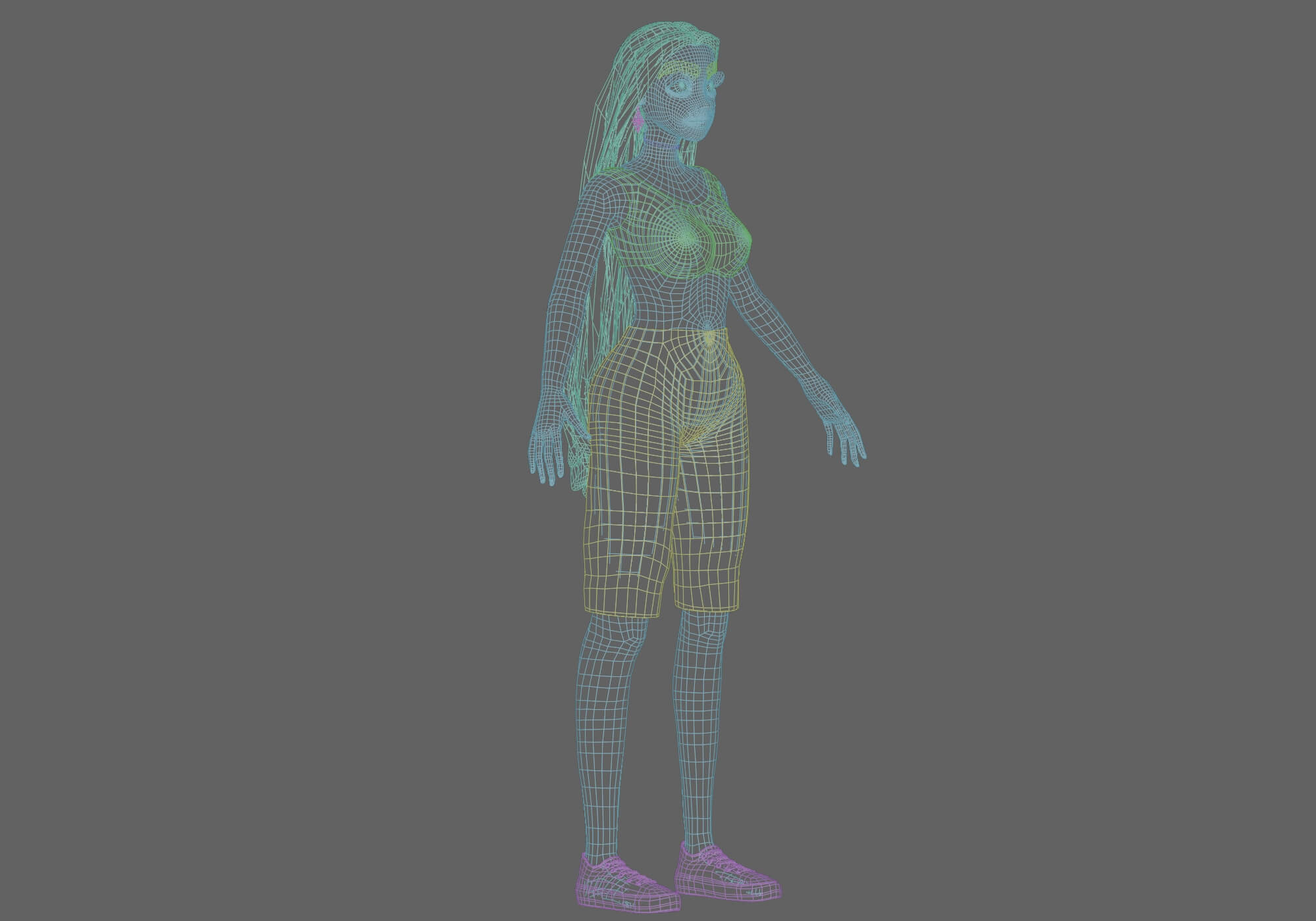 Pretty Teen Girl V33125 - 3D Model by nickianimations