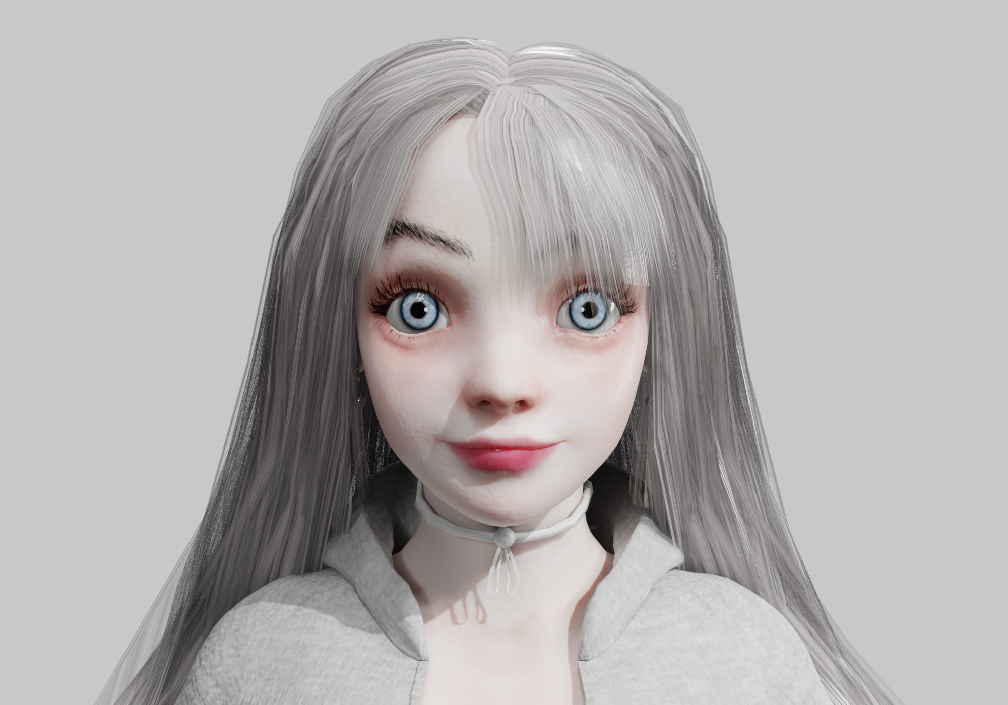 Pretty White Woman V35800 - 3D Model by nickianimations