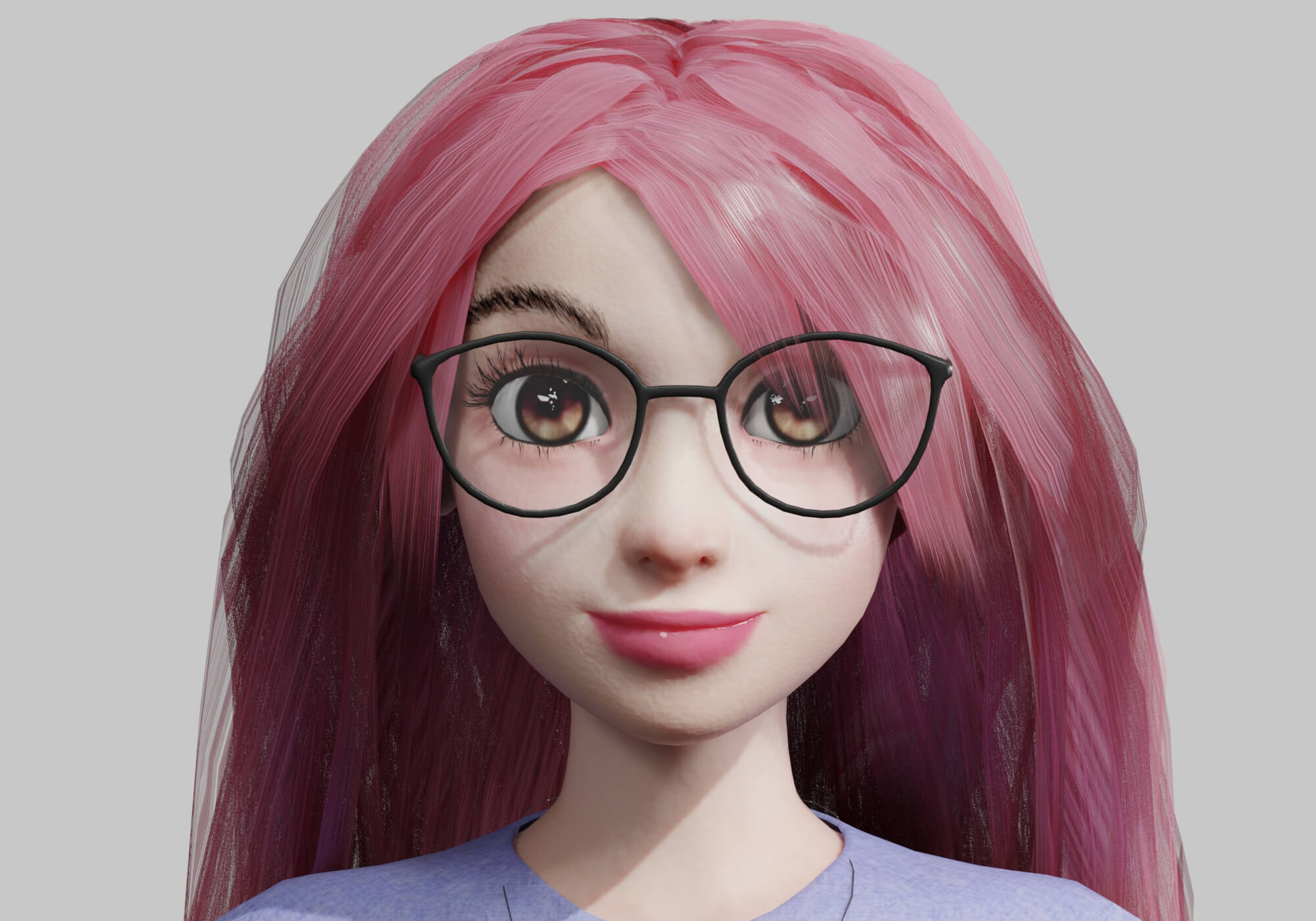 Pretty Young Woman V36410 - 3D Model by nickianimations