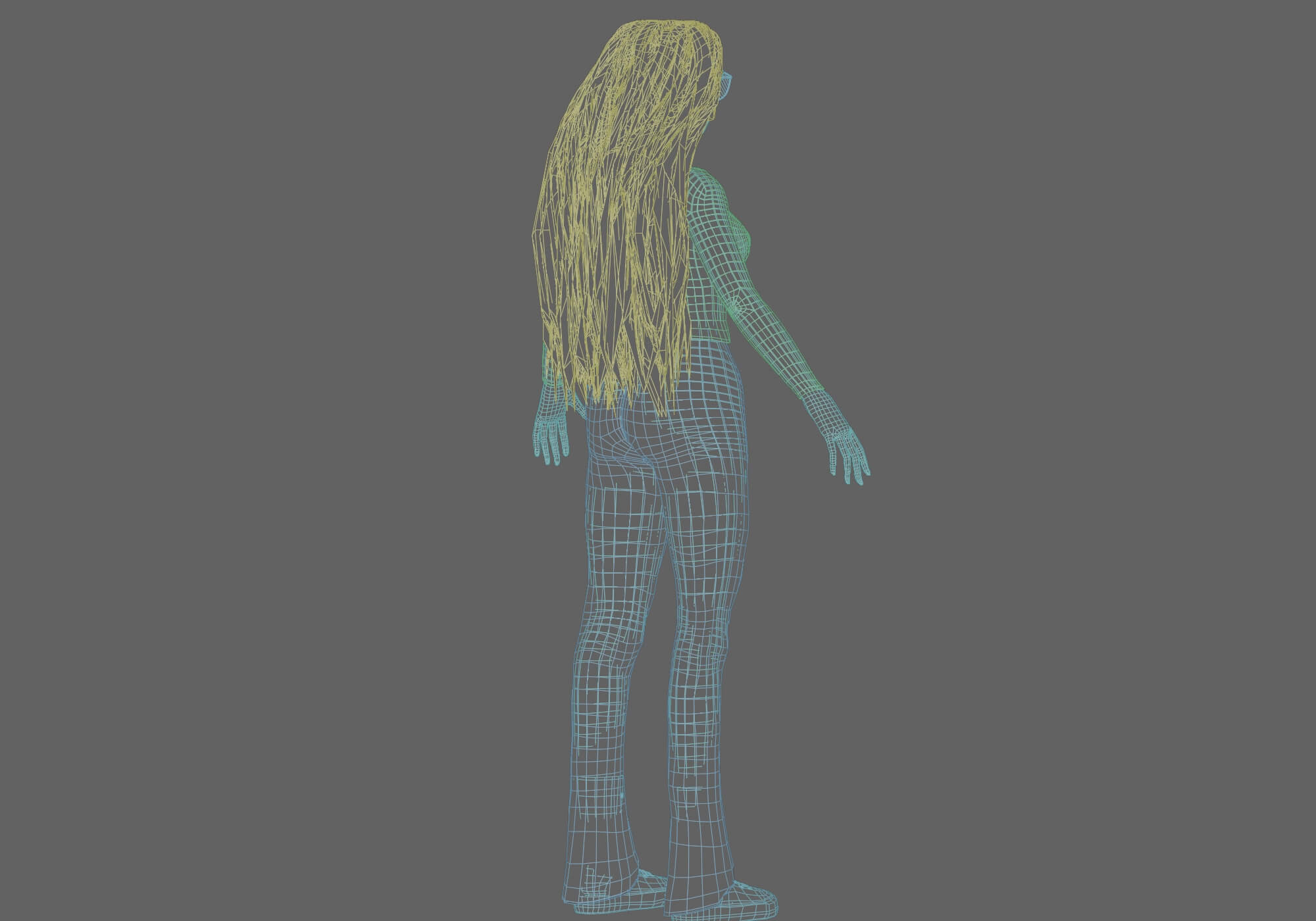 Pretty Young Woman V36410 - 3D Model by nickianimations