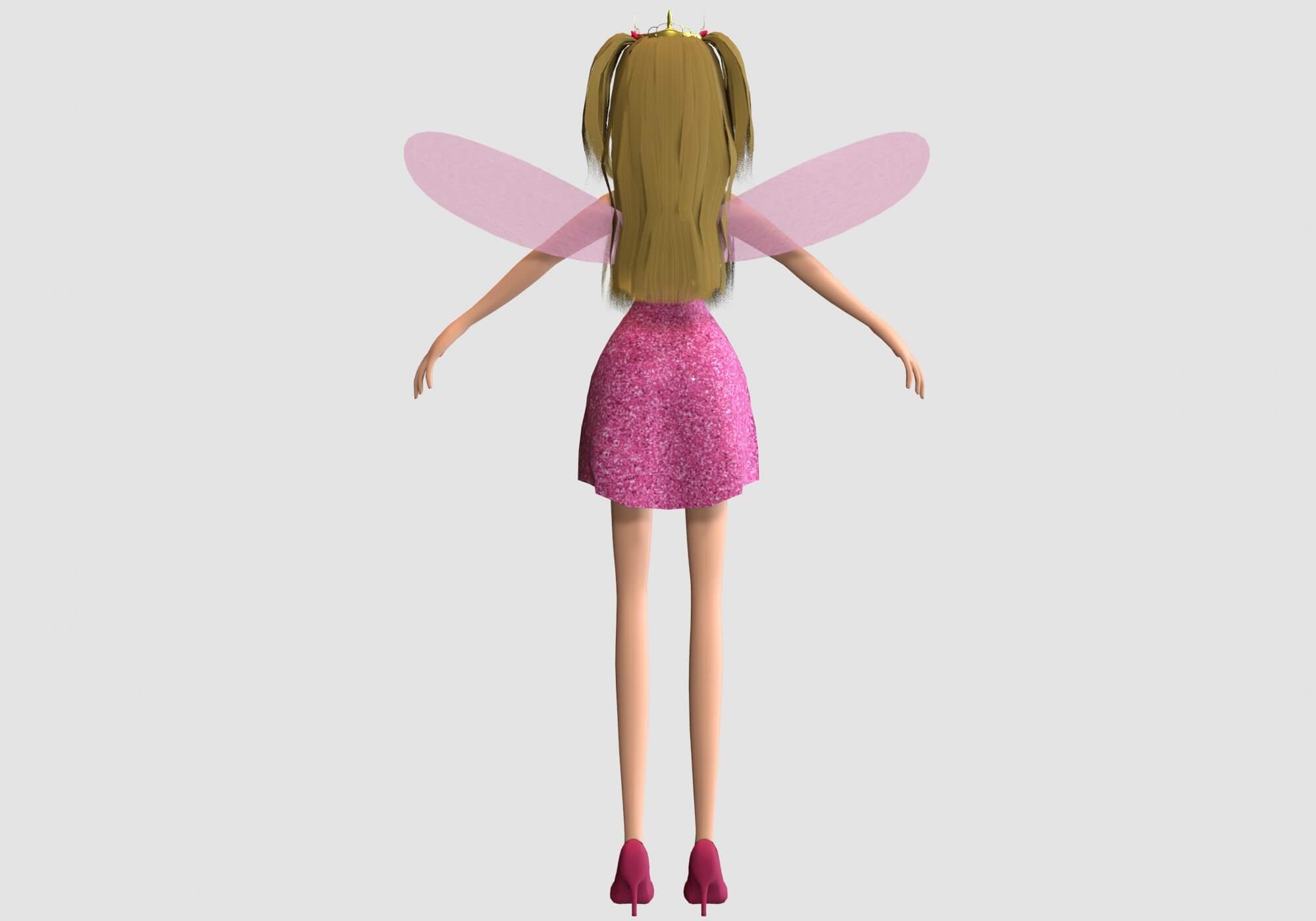 Princess Fairy Girl - 3D Model by nickianimations