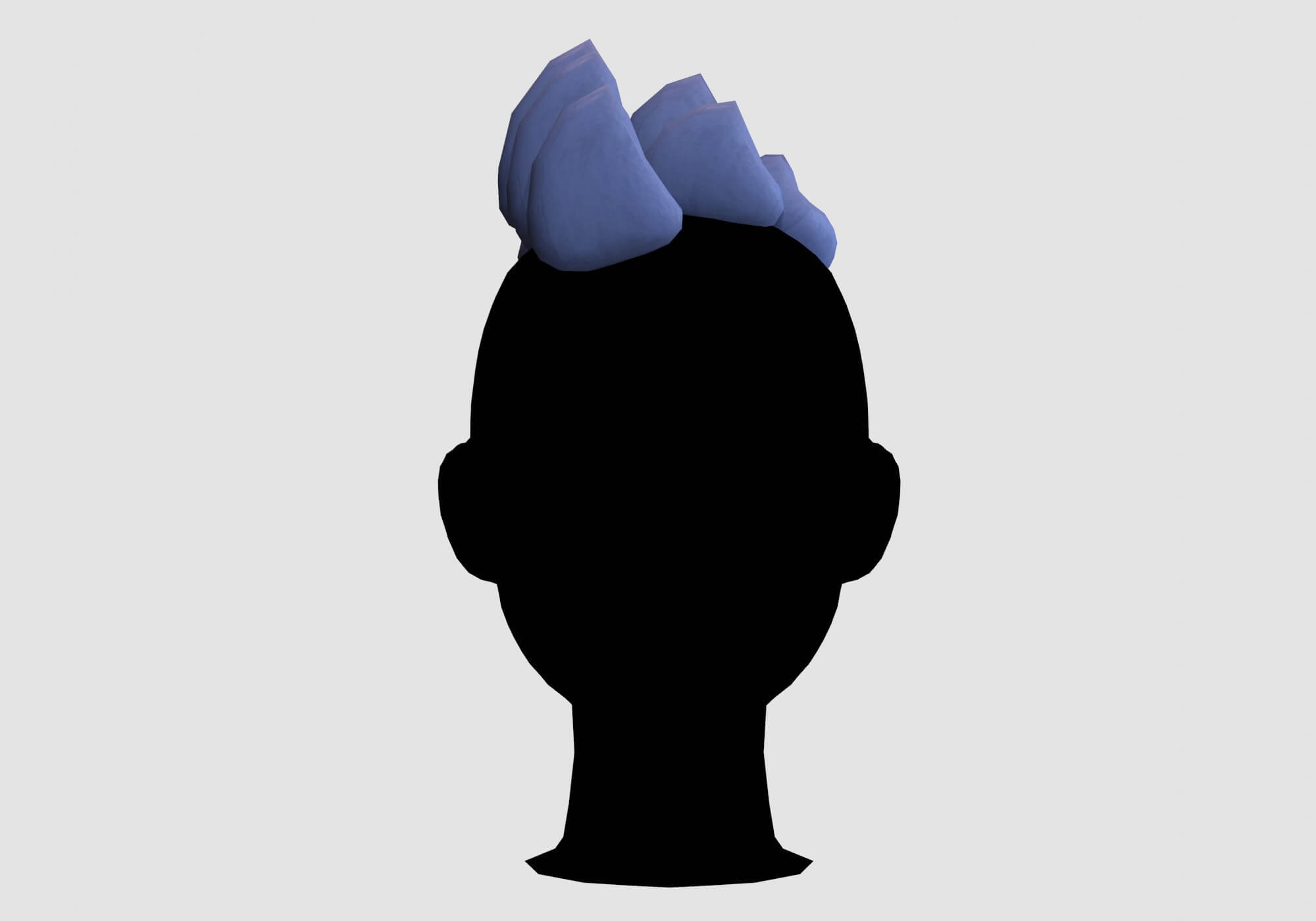 Punk Cartoon Hairstyle - 3D Model by nickianimations