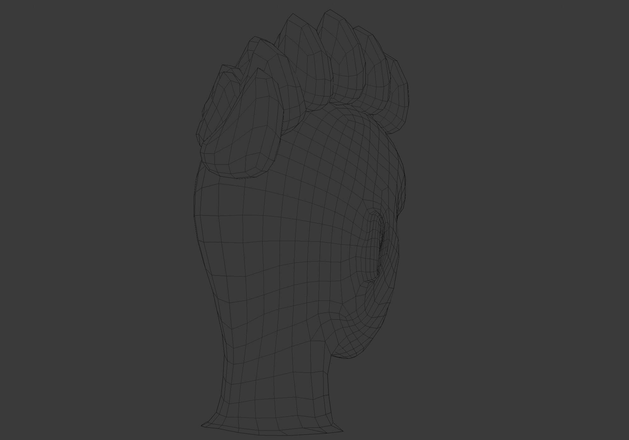 Punk Cartoon Hairstyle - 3D Model by nickianimations