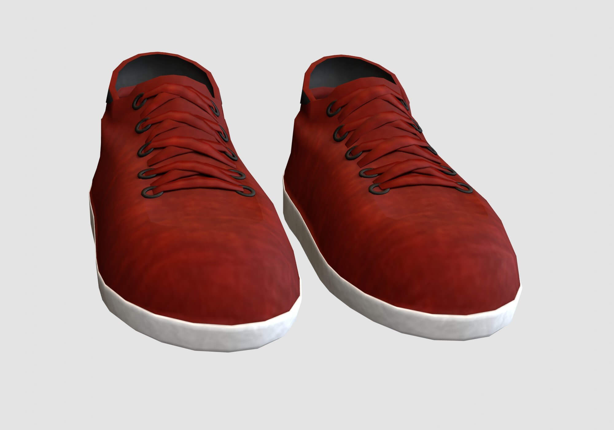 Red Basic Shoes - 3D Model by nickianimations