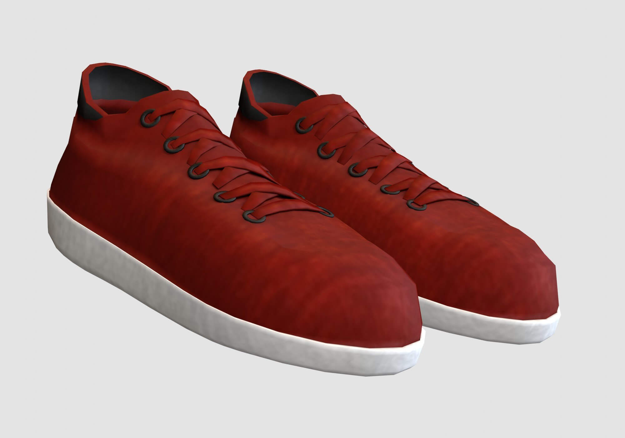Red Basic Shoes - 3D Model by nickianimations