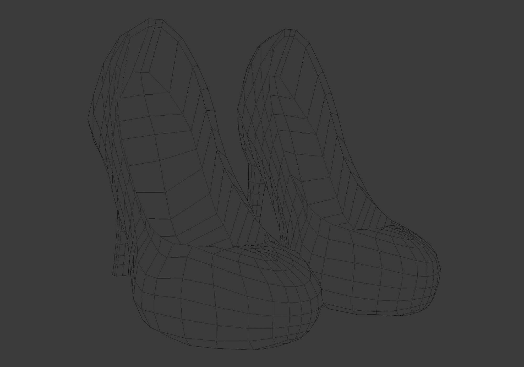 Red Glitter Shoes - 3D Model by nickianimations