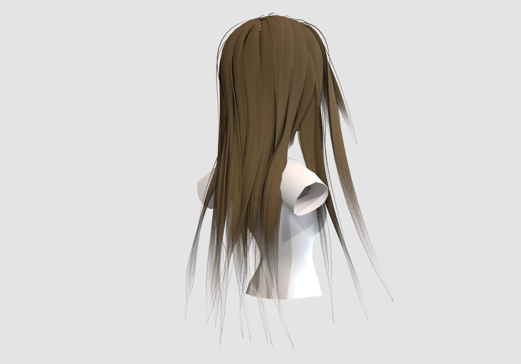 Sharp Anime Hairstyle - 3D Model by nickianimations