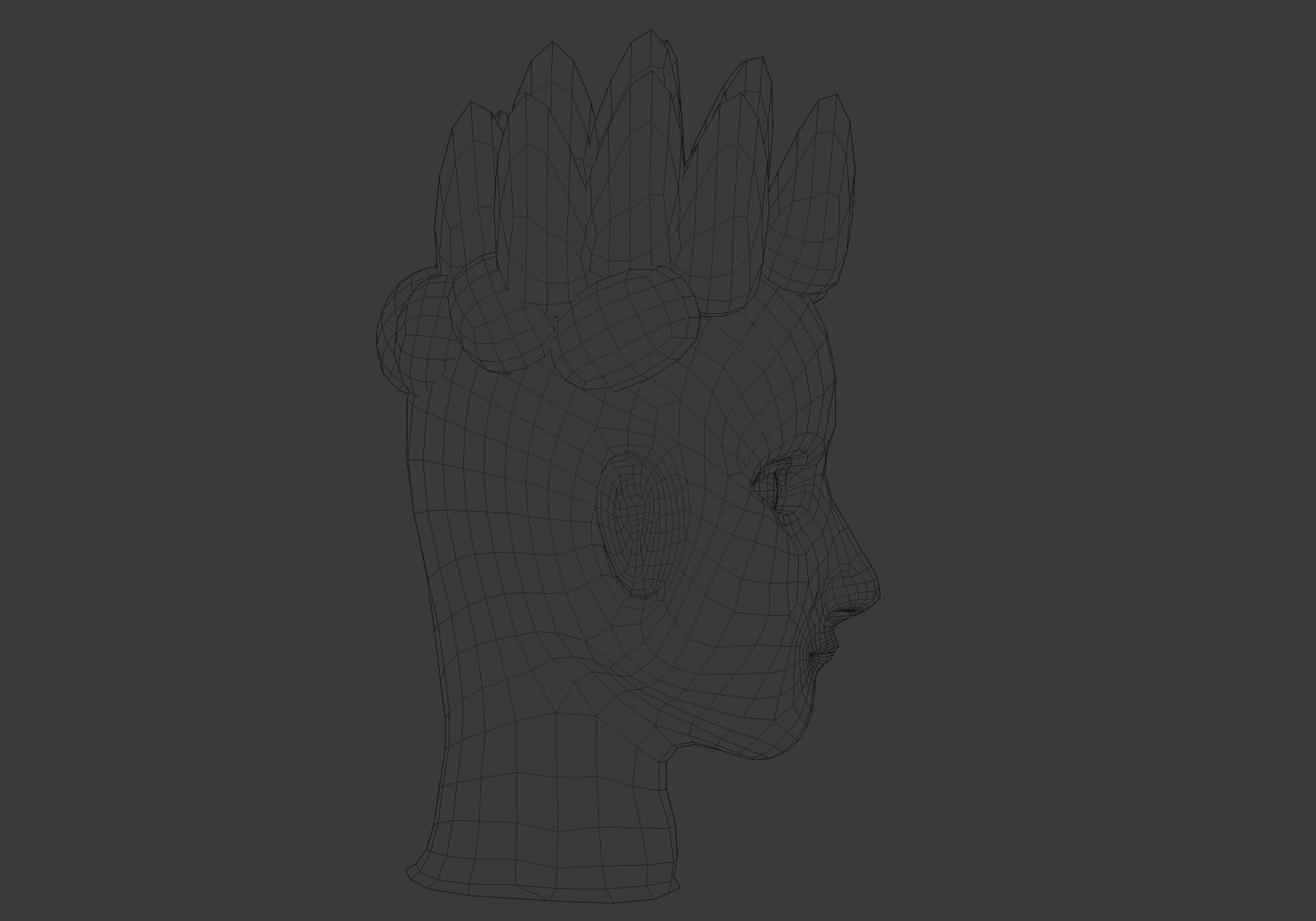 Sharp Cartoon Hairstyle - 3D Model by nickianimations