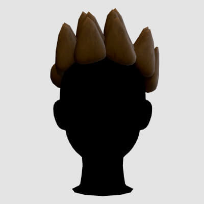 Sharp Cartoon Hairstyle - 3D Model by nickianimations