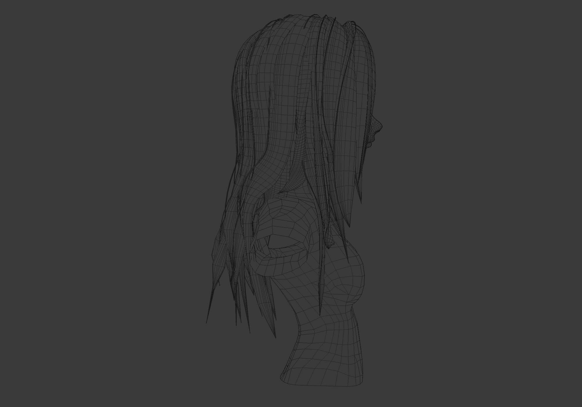 Sharp Cartoon Hairstyle - 3D Model by nickianimations