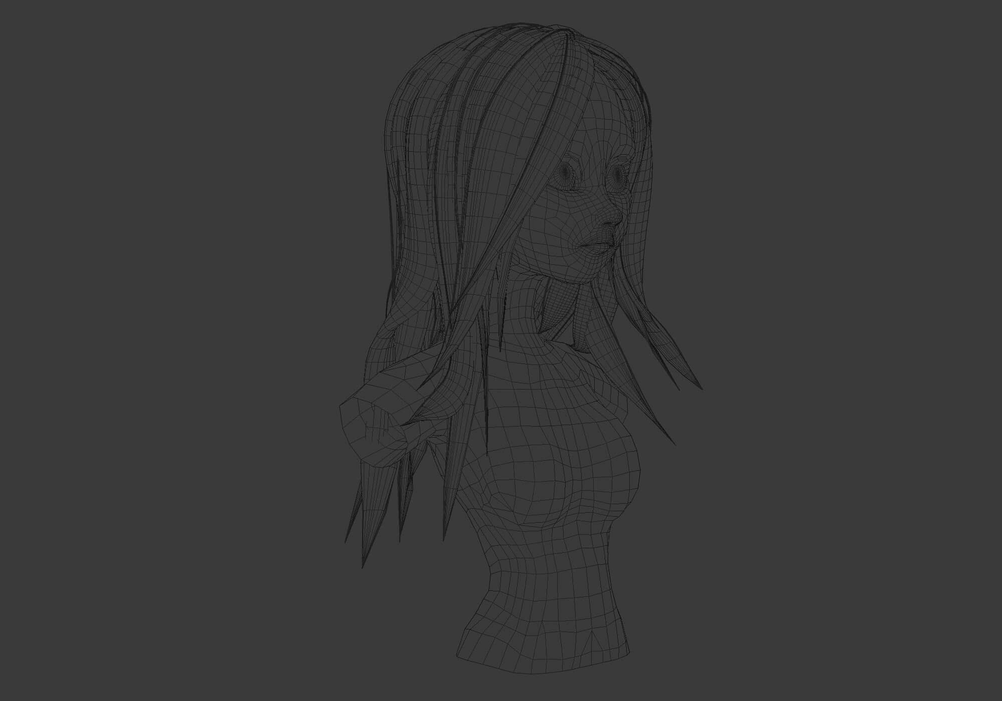 Sharp Cartoon Hairstyle - 3D Model by nickianimations