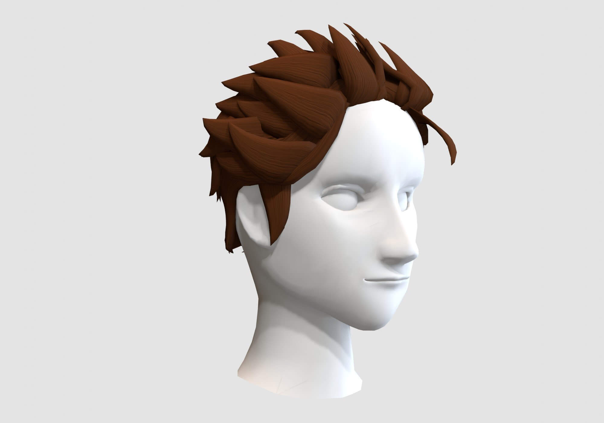 Sharp Male Hairstyle - 3D Model by nickianimations