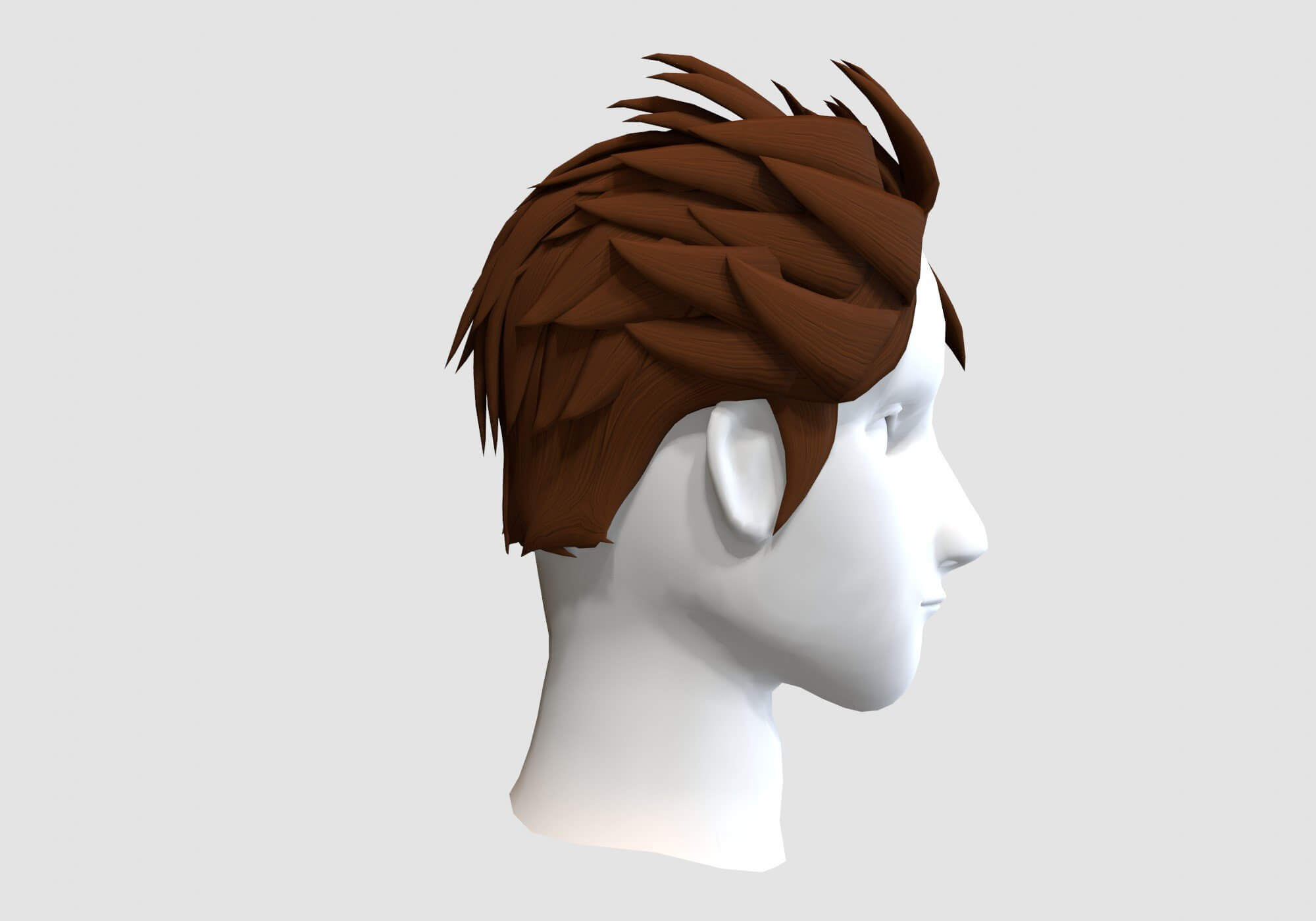 Sharp Male Hairstyle - 3D Model by nickianimations