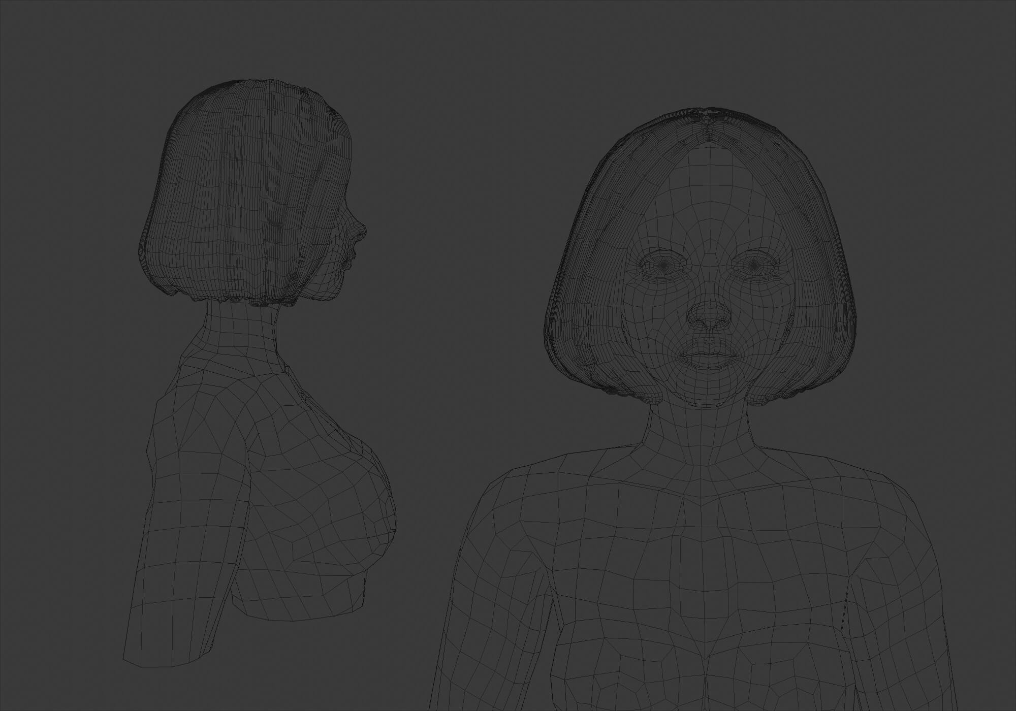 Short Bob Hairstyle v27877 - 3D Model by nickianimations