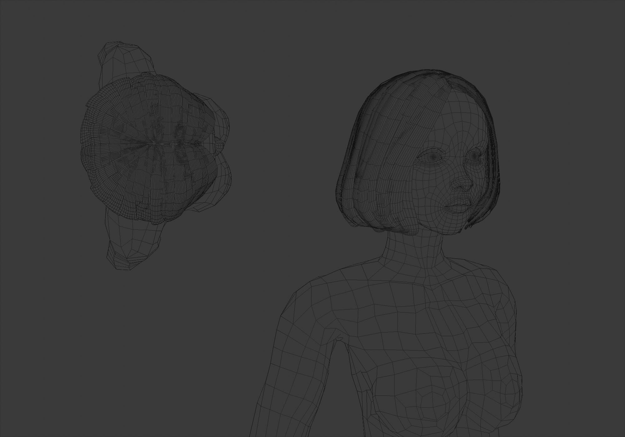 Short Bob Hairstyle v27877 - 3D Model by nickianimations