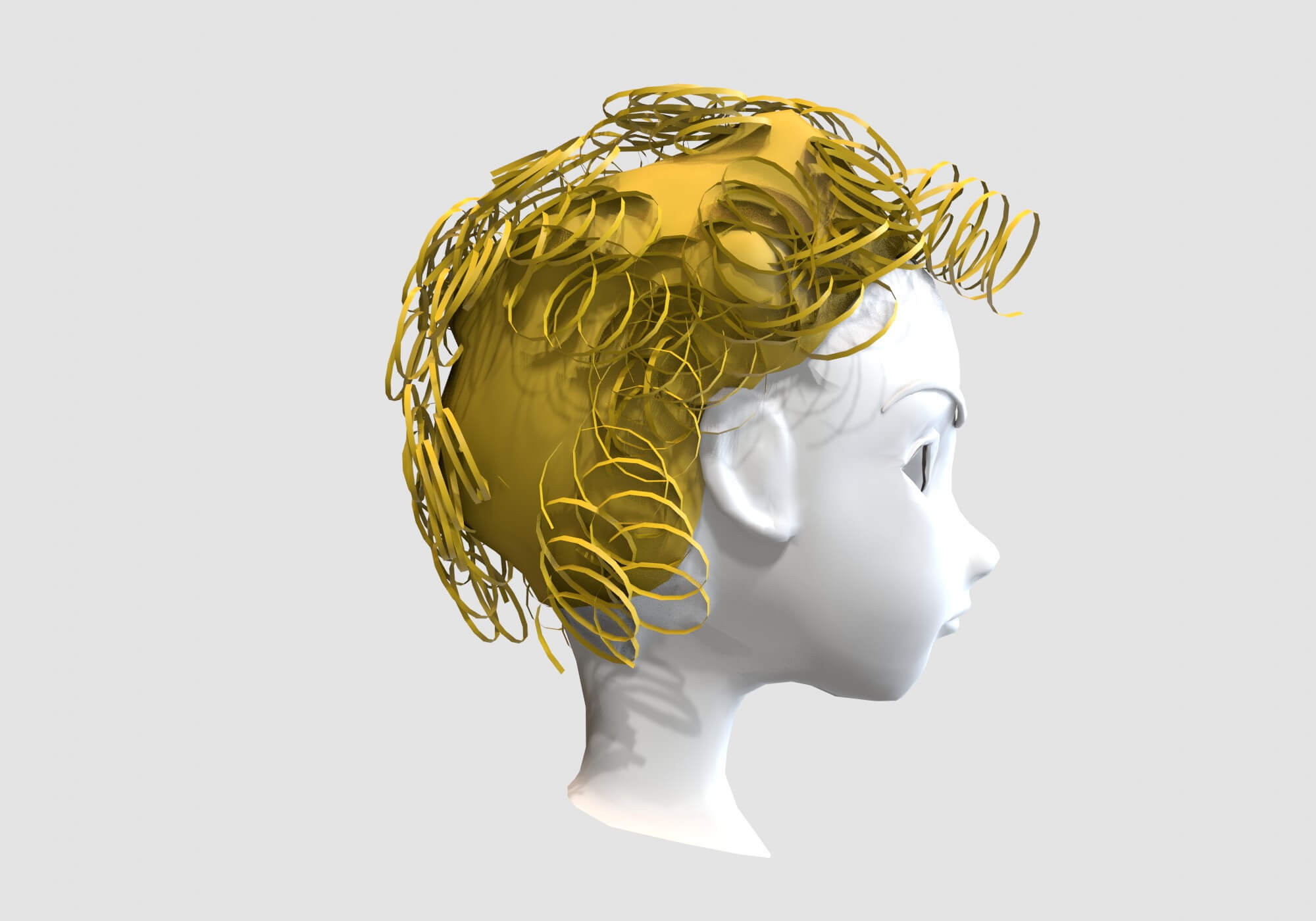 Short Clown Hairstyle - 3D Model by nickianimations