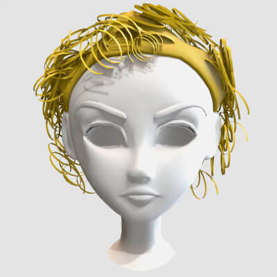 Short Clown Hairstyle - 3D Model by nickianimations