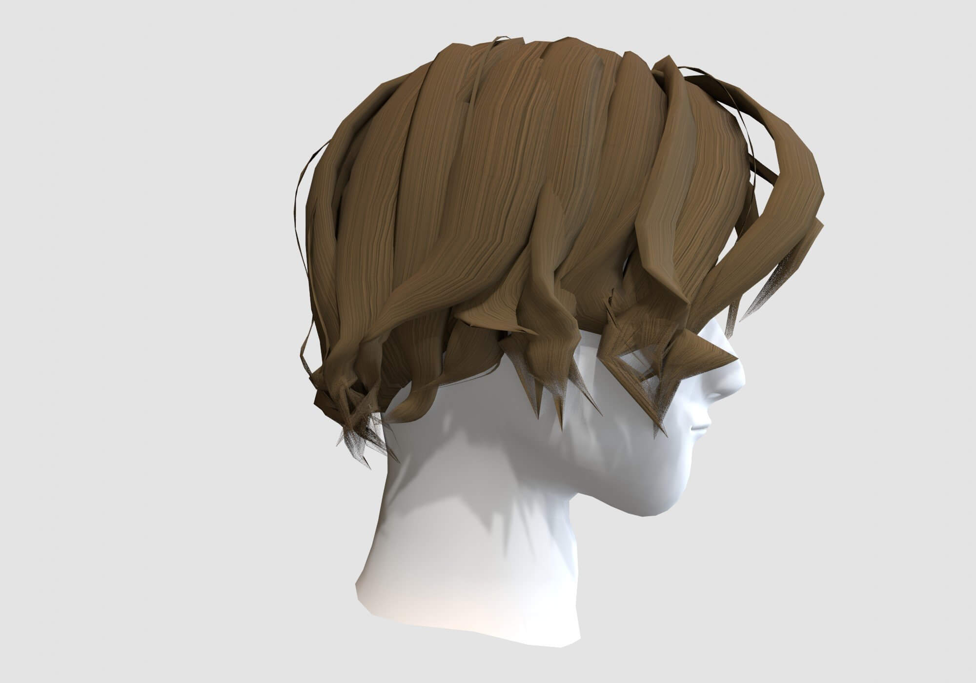 Short Messy Hairstyle - 3D Model by nickianimations