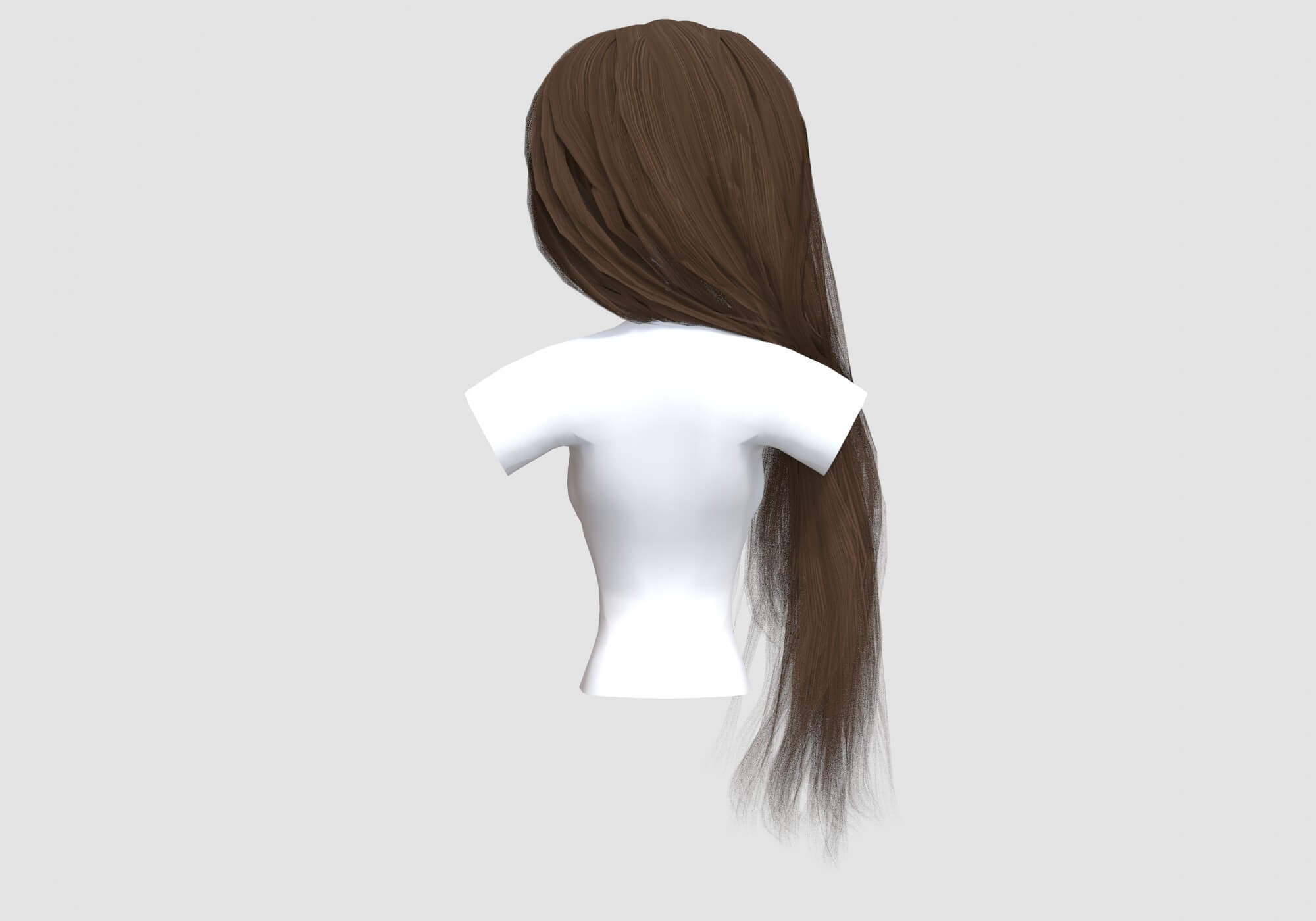Side Female Hairstyle - 3D Model by nickianimations