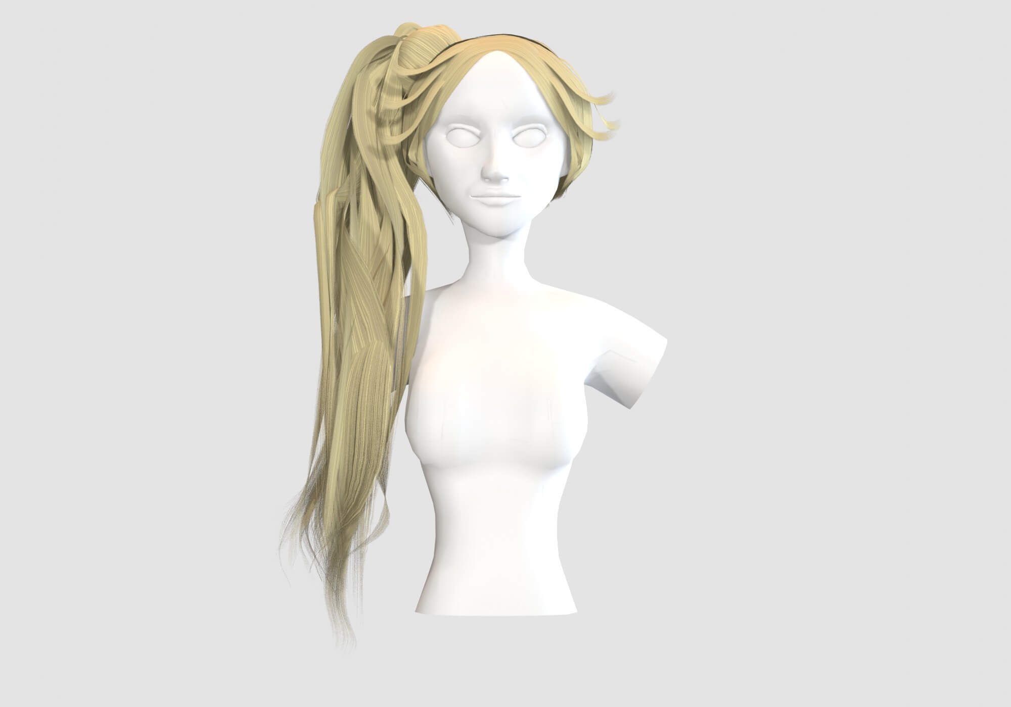 Side Pigtail Hairstyle - 3D Model by nickianimations
