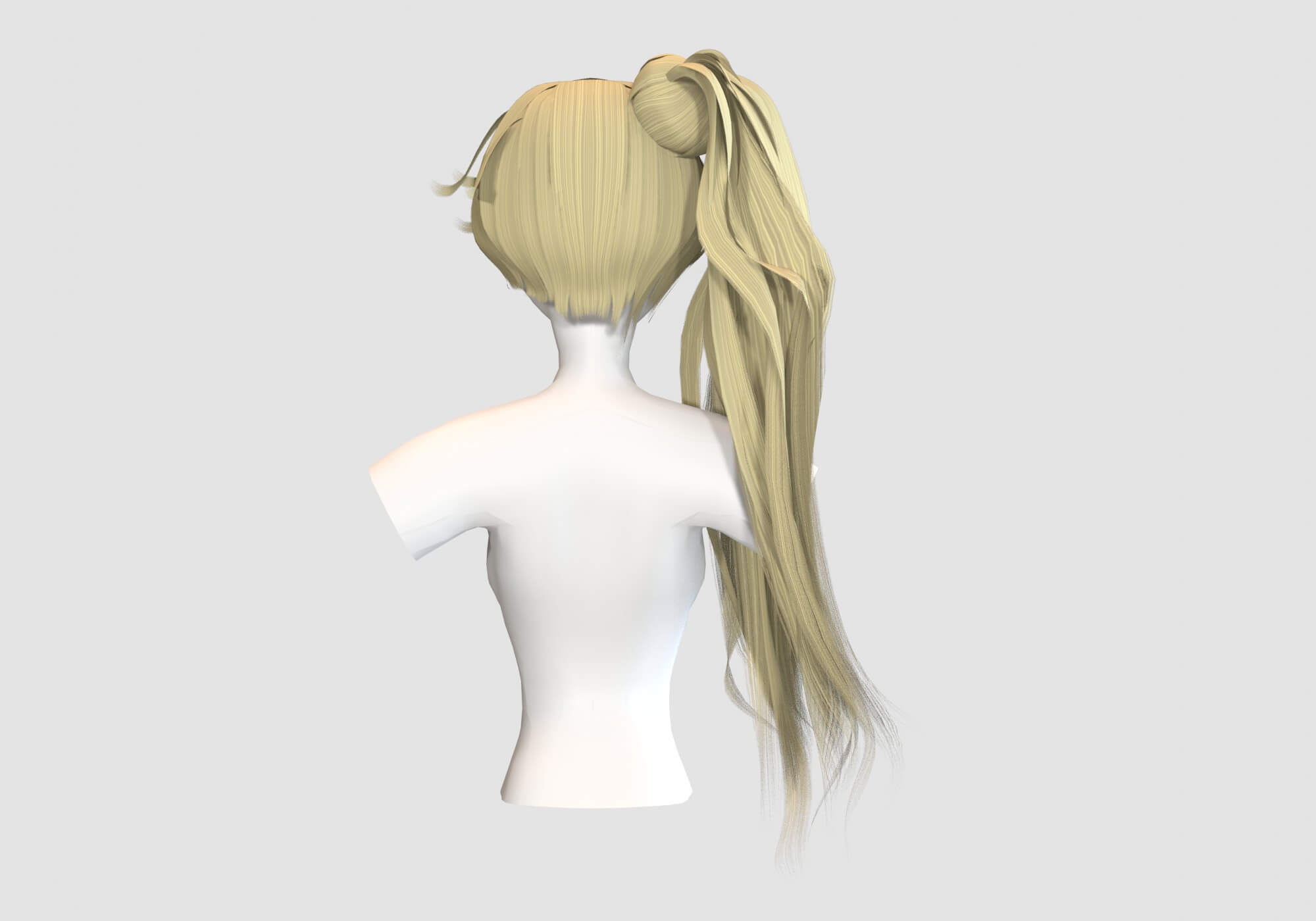 Side Pigtail Hairstyle - 3D Model by nickianimations