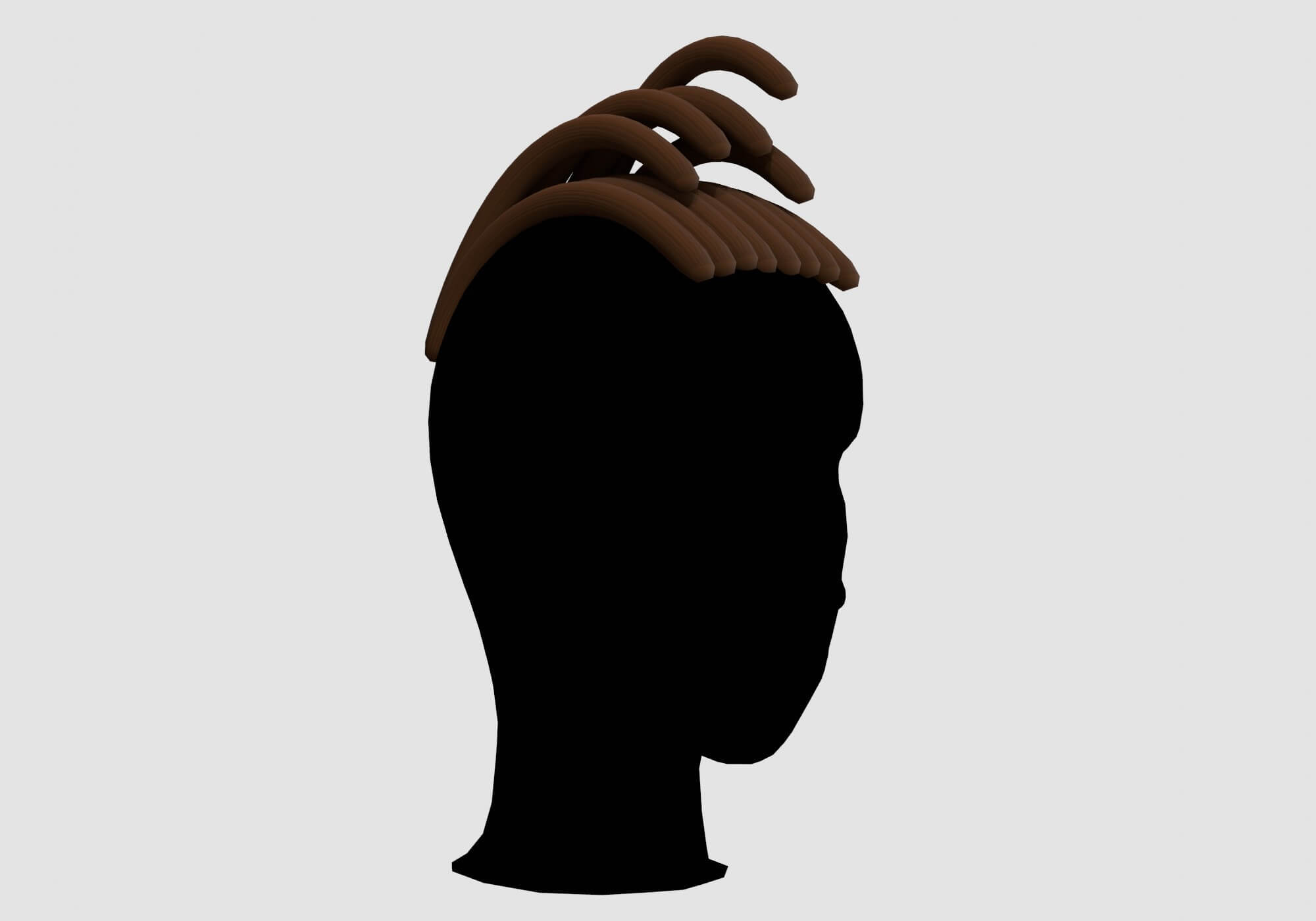 Simple Brown Hairstyle - 3D Model by nickianimations