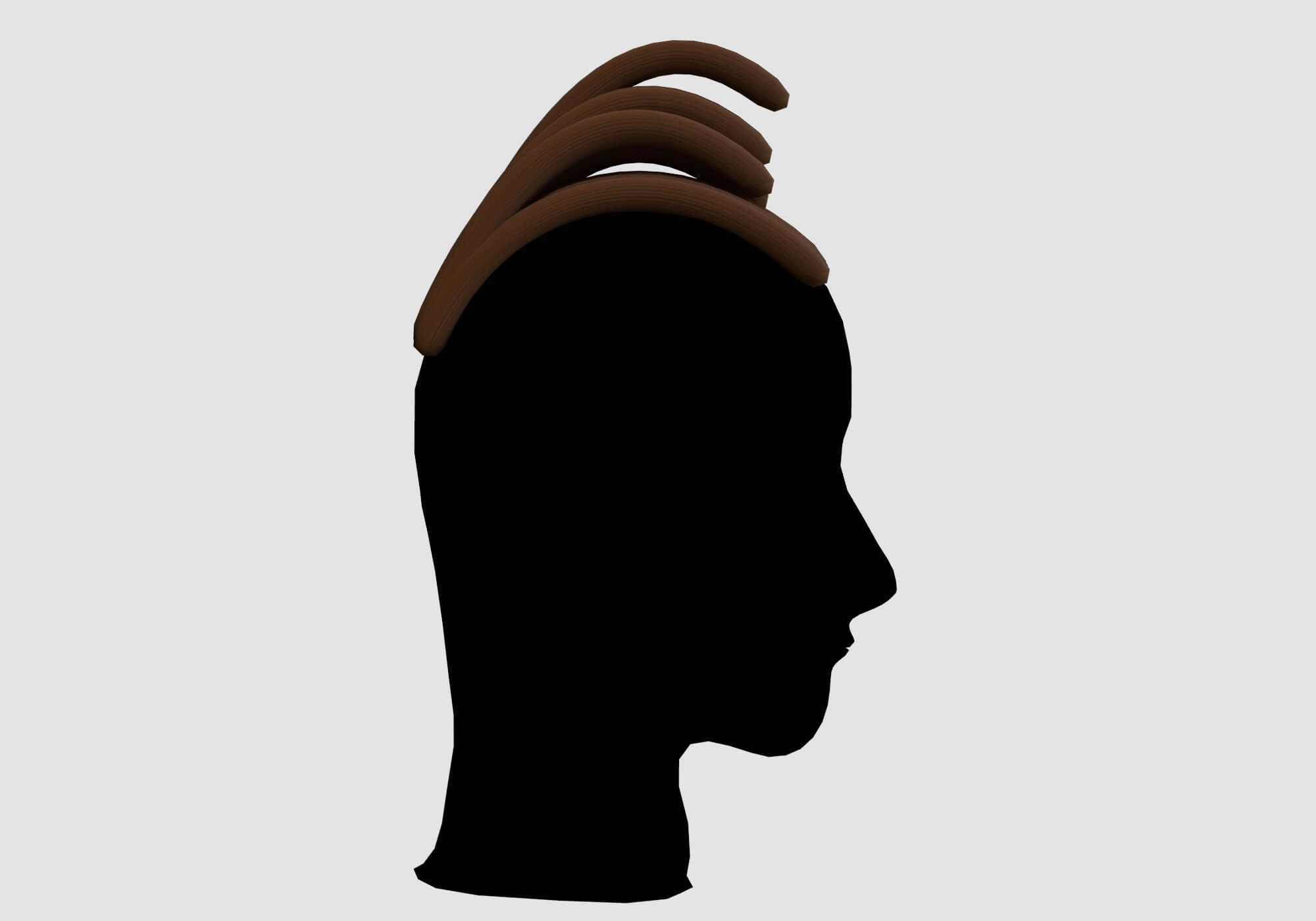 Simple Brown Hairstyle - 3D Model by nickianimations