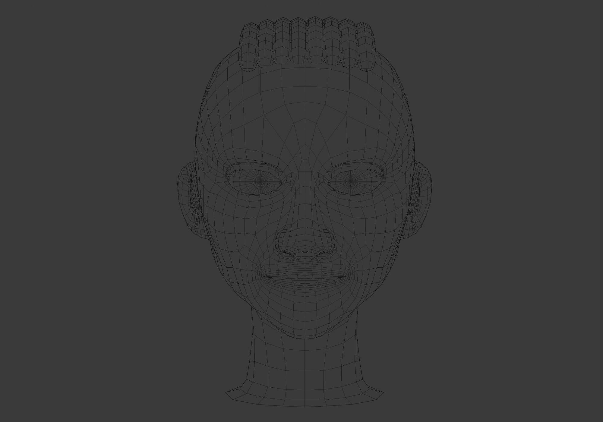 Simple Cartoon Hairstyle - 3D Model by nickianimations