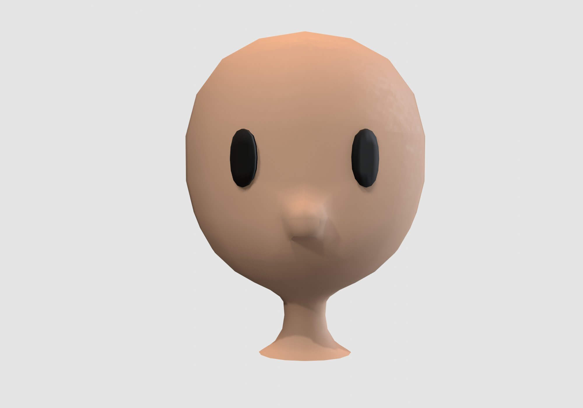 Simple Cartoon Head - 3D Model by nickianimations