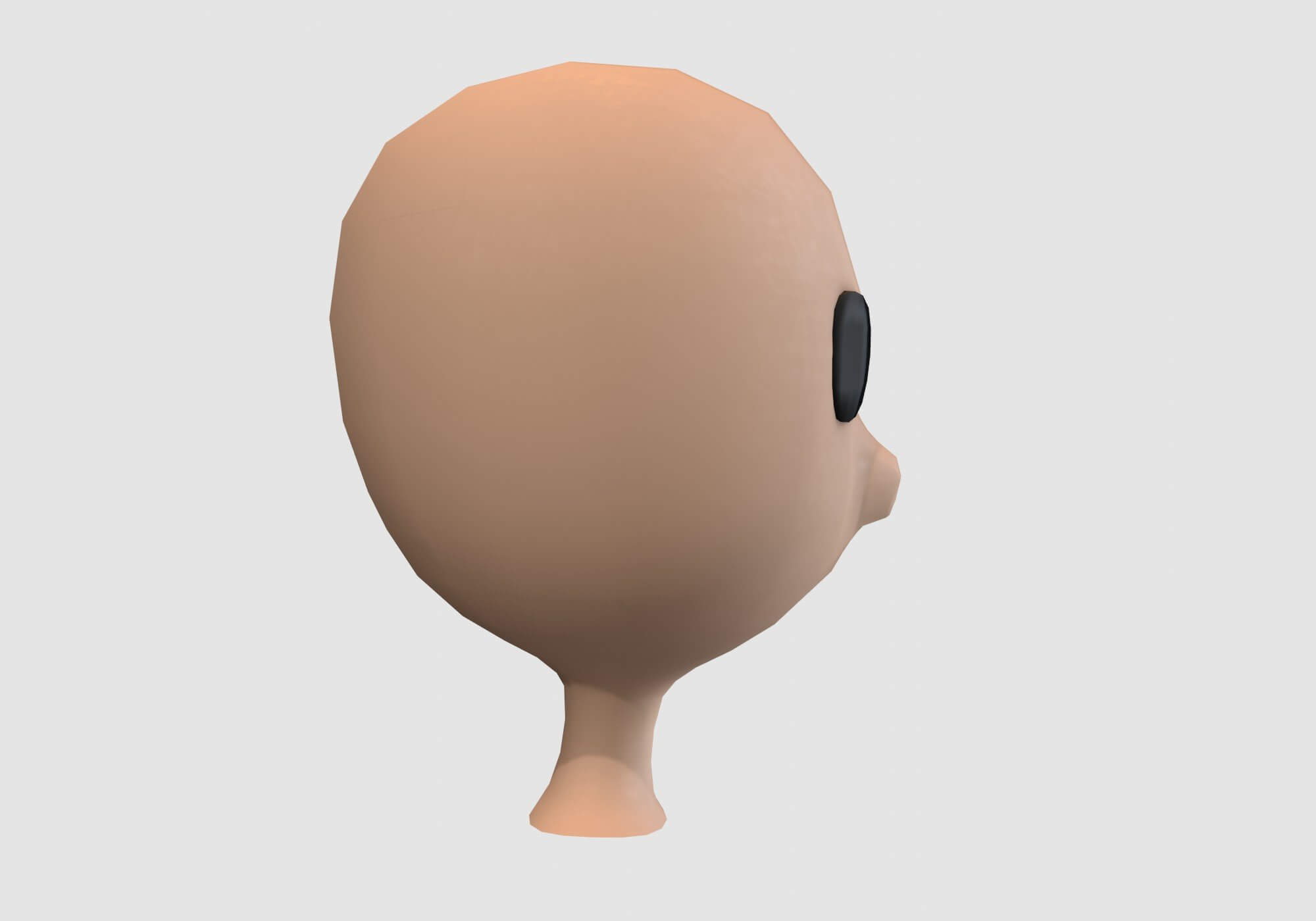 Simple Cartoon Head - 3D Model by nickianimations