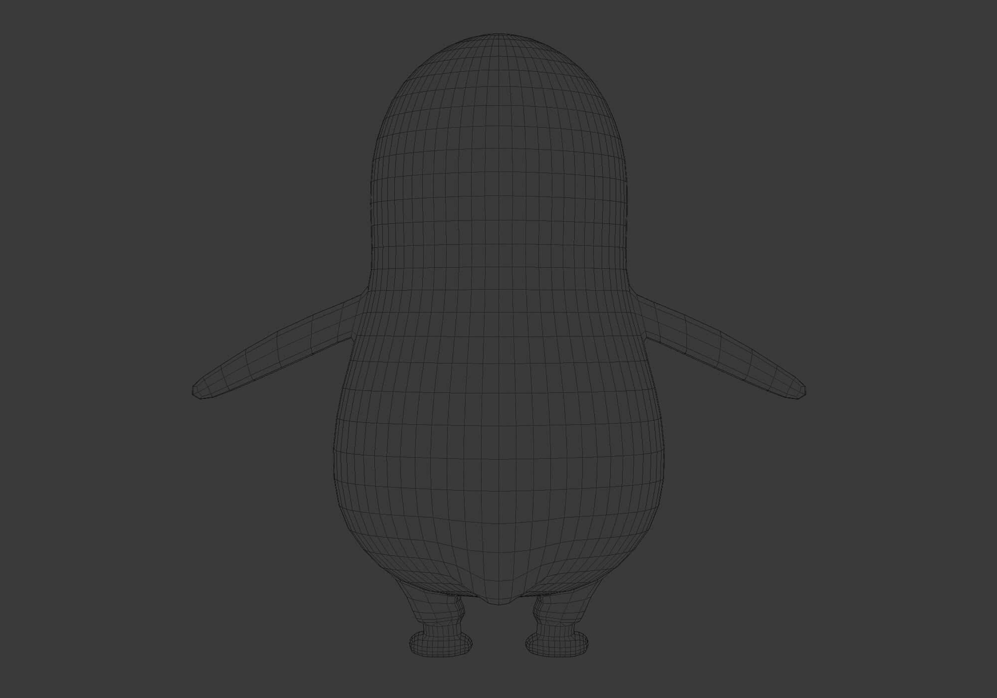 Simple Cartoon Penguin - 3D Model by nickianimations