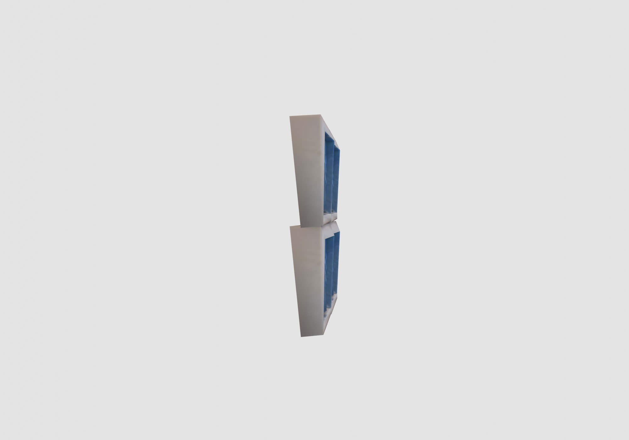 Square Blue Window - 3D Model by nickianimations