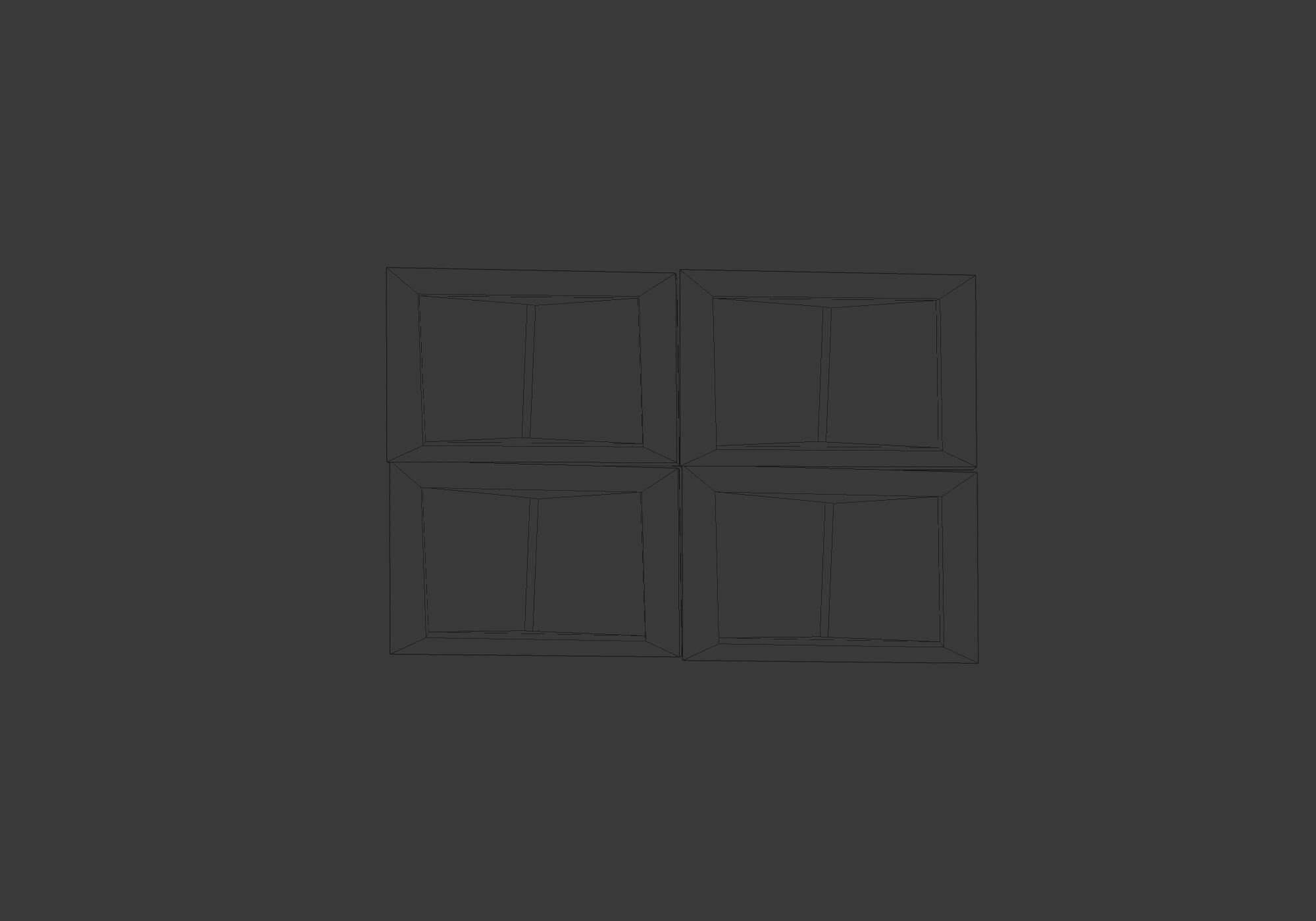 Square Blue Window - 3D Model by nickianimations