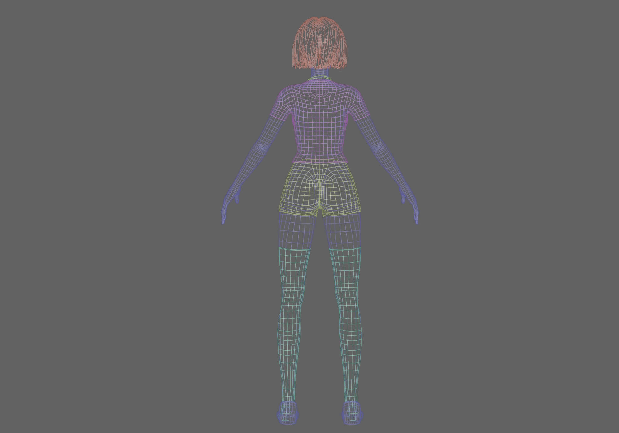 Standard Anime Girl V30240 - 3D Model by nickianimations
