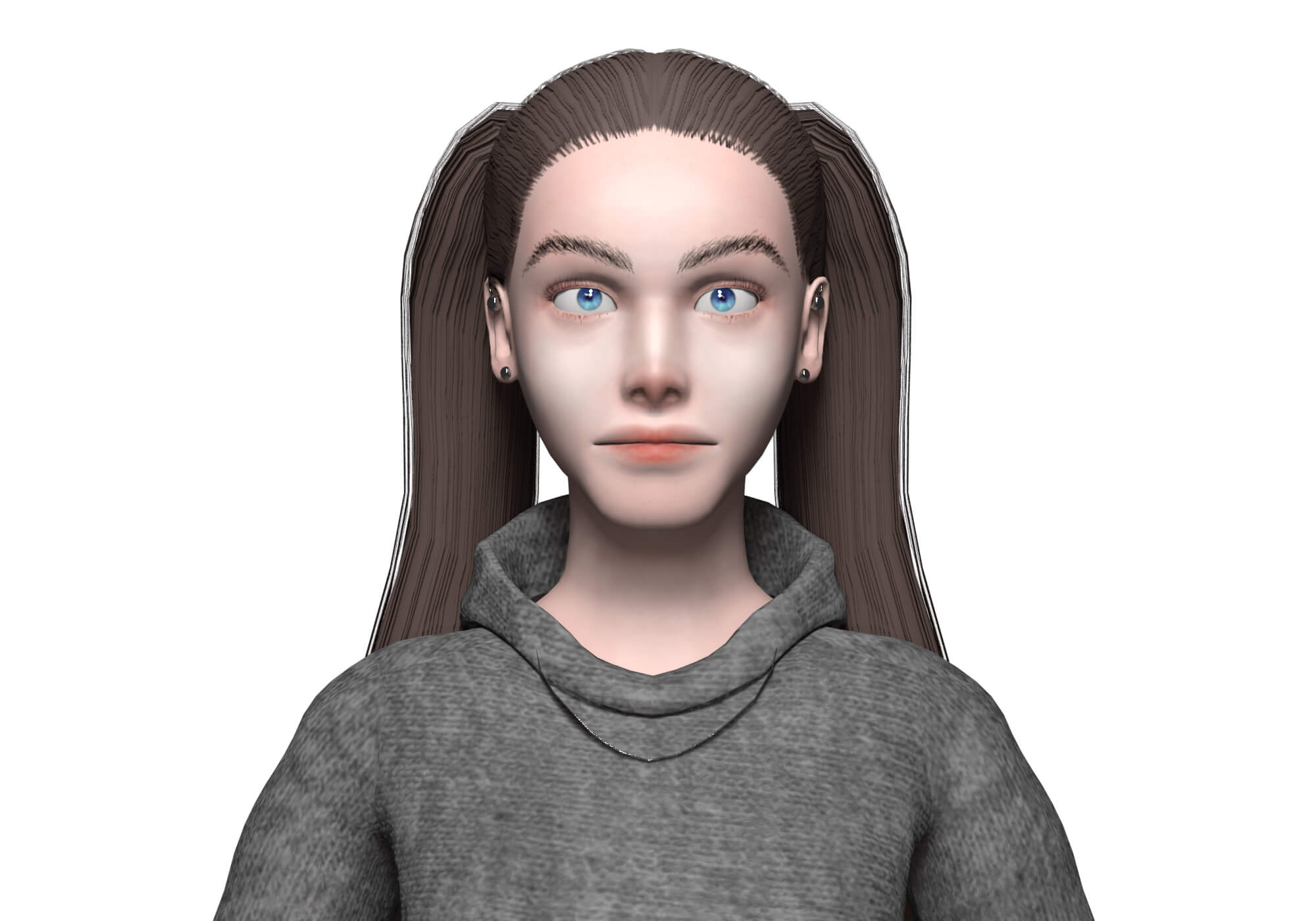 Standard Basic Woman V24125 - 3D Model by nickianimations