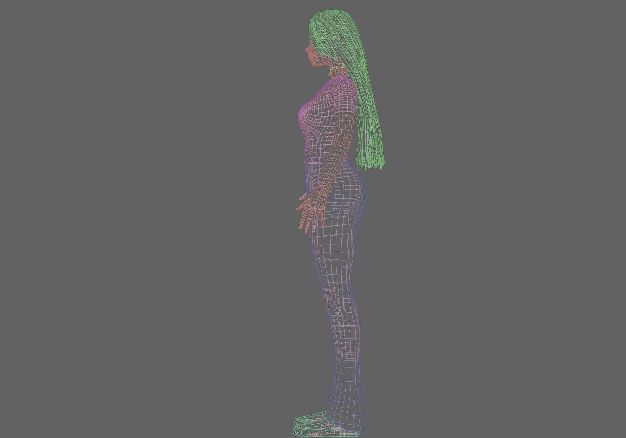 Standard Basic Woman V37767 - 3D Model by nickianimations