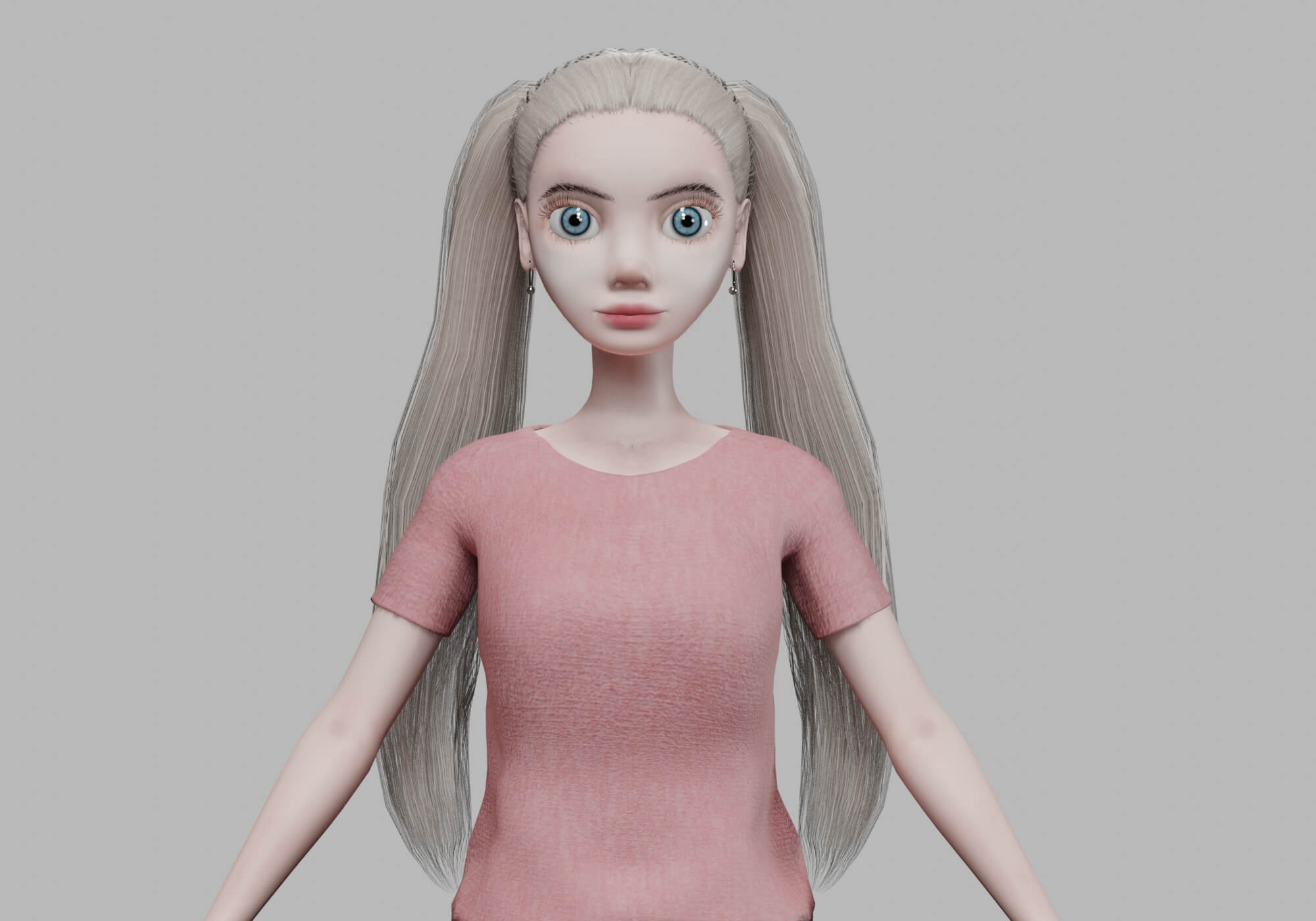 Standard Cartoon Woman V23282 - 3D Model by nickianimations