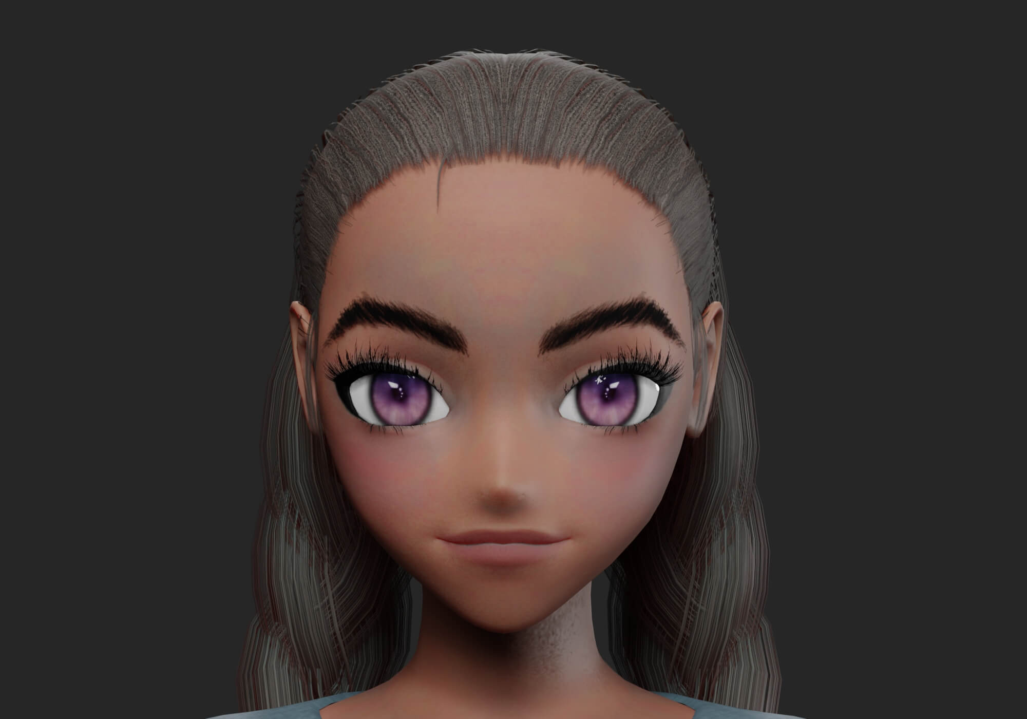 Standard Cute Girl V35478 - 3D Model by nickianimations