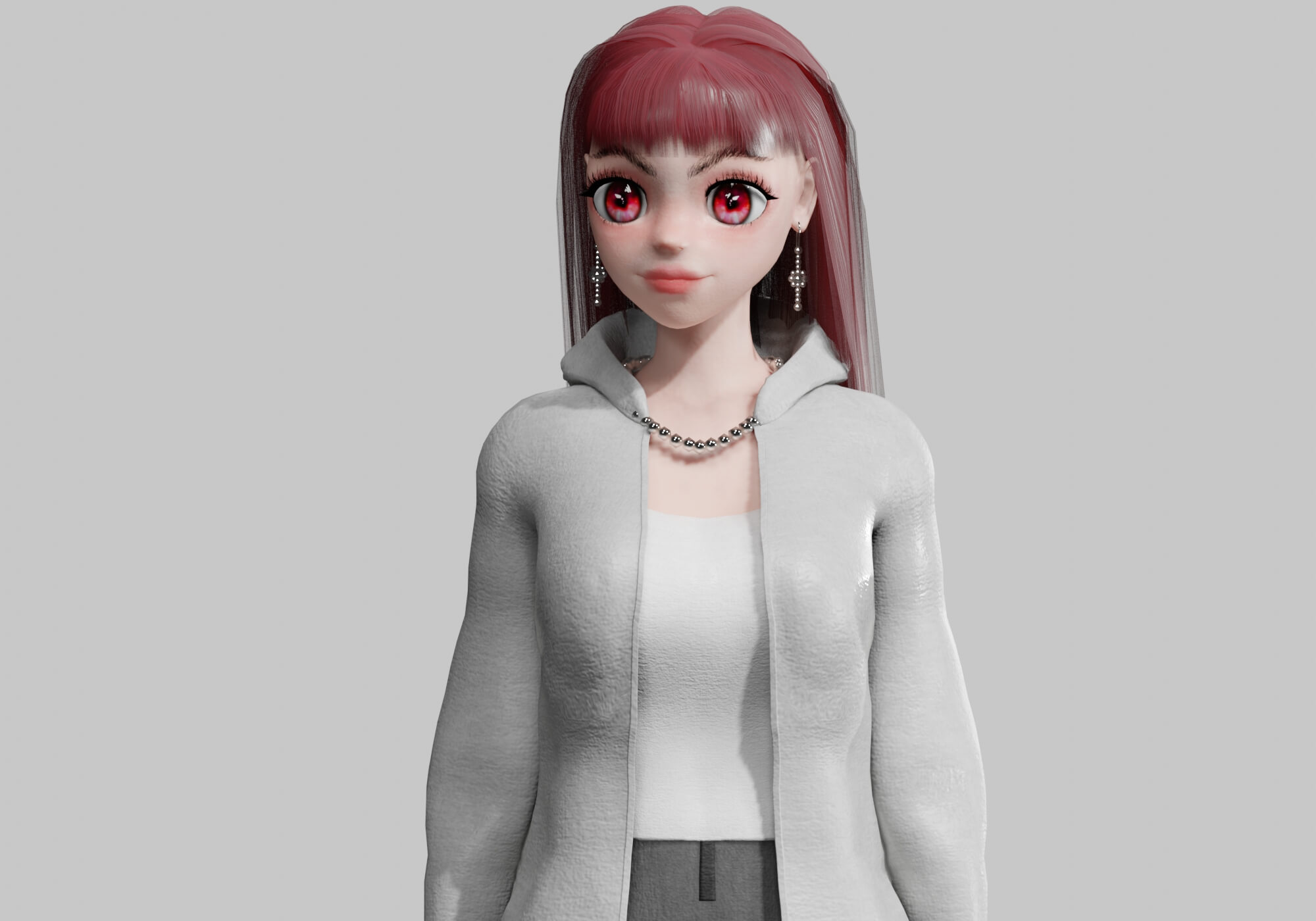 Standard Cute Girl V35860 - 3D Model by nickianimations