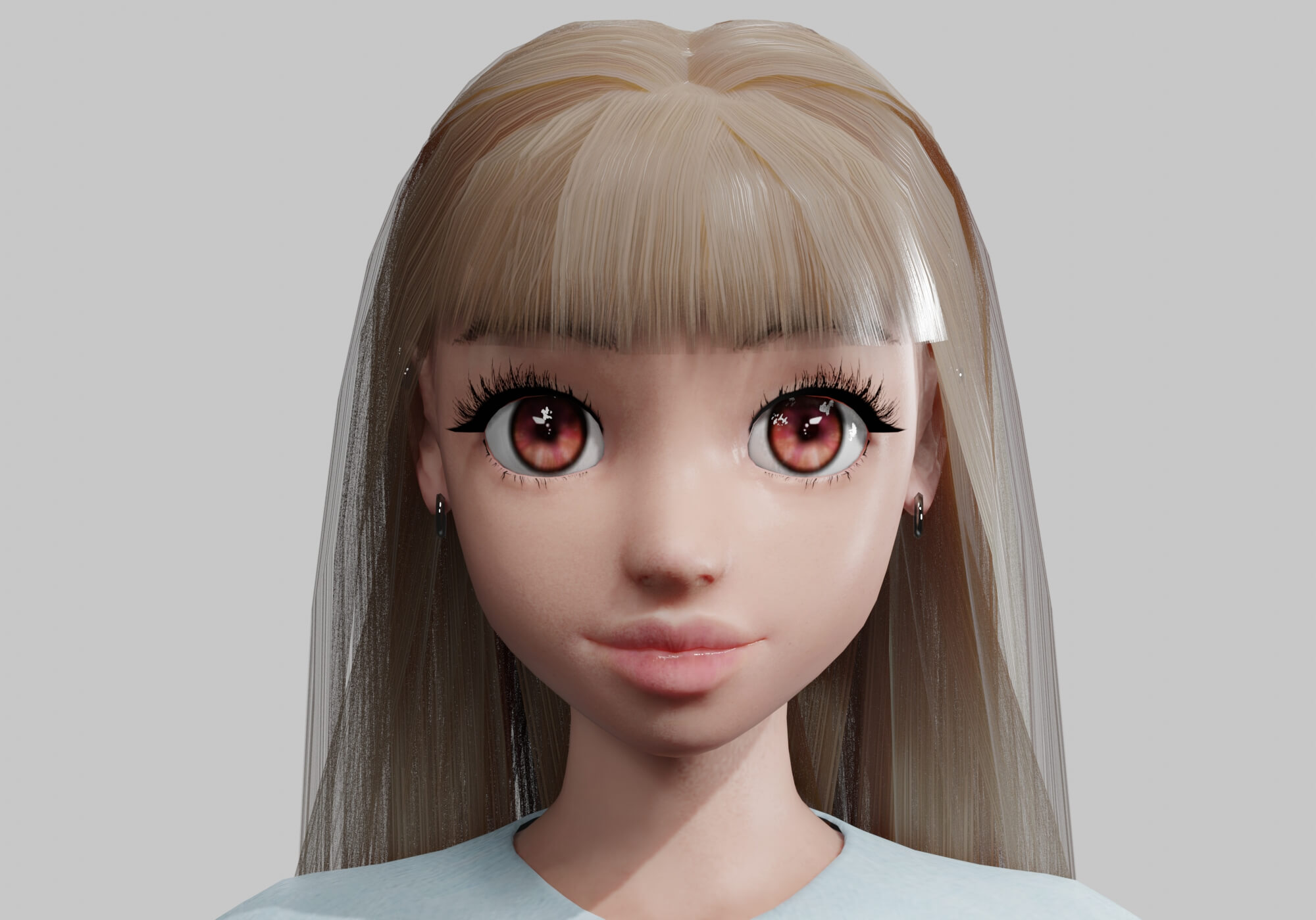 Standard Cute Woman V28924 - 3D Model by nickianimations